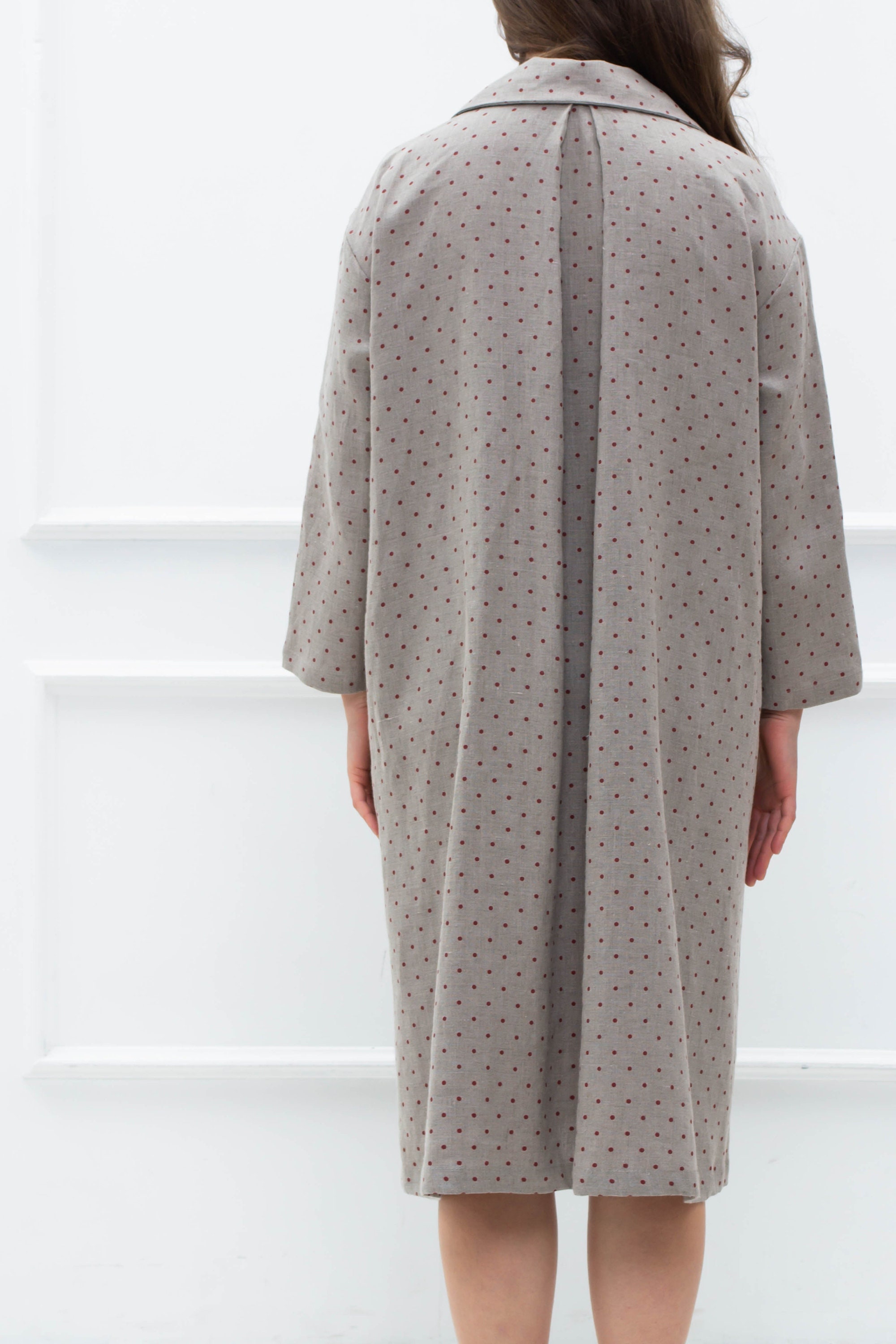Linen Robe/ Long Linen Dressing Gown/ Linen Bathrobe With Pockets ...