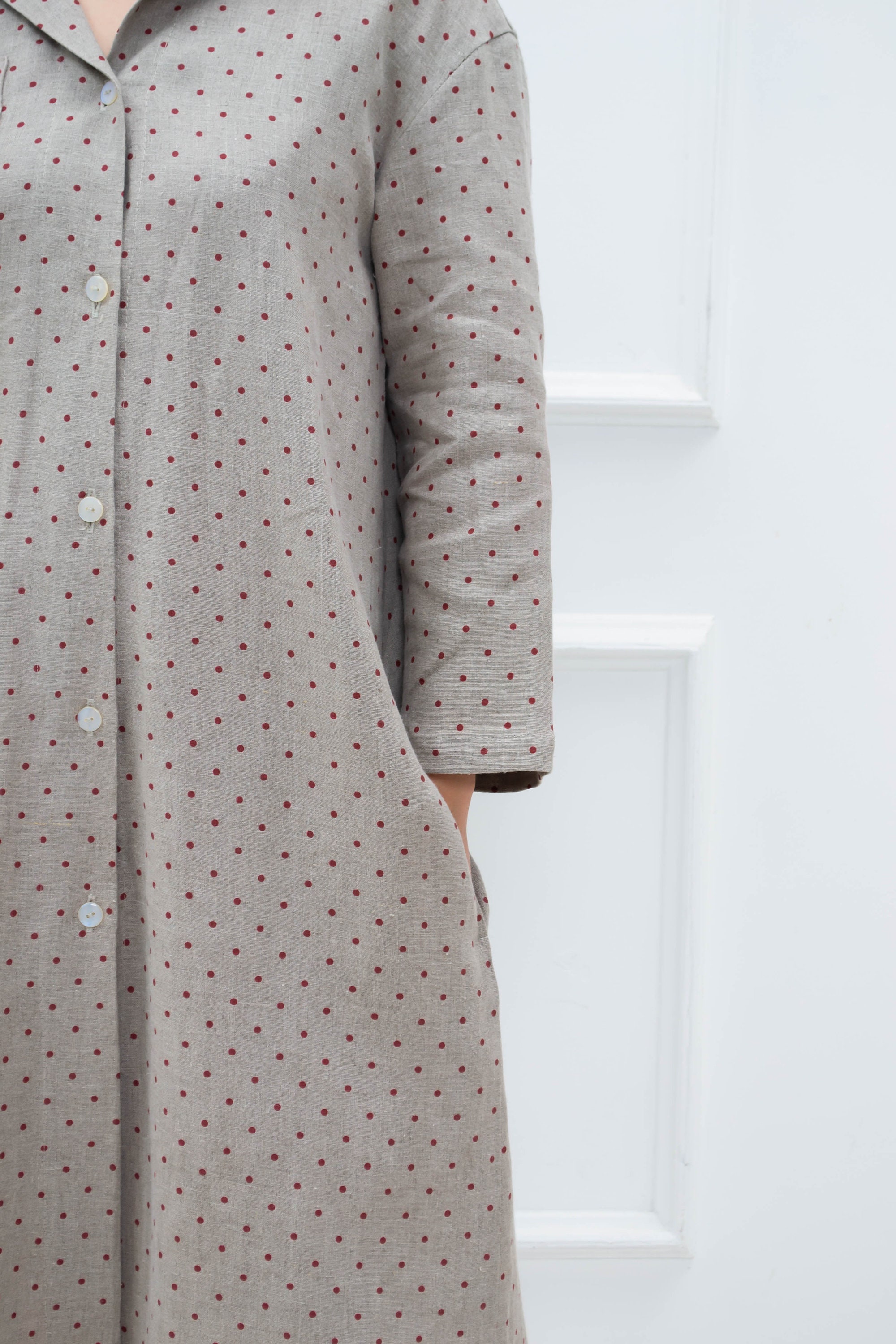Linen Robe/ Long Linen Dressing Gown/ Linen Bathrobe With Pockets ...