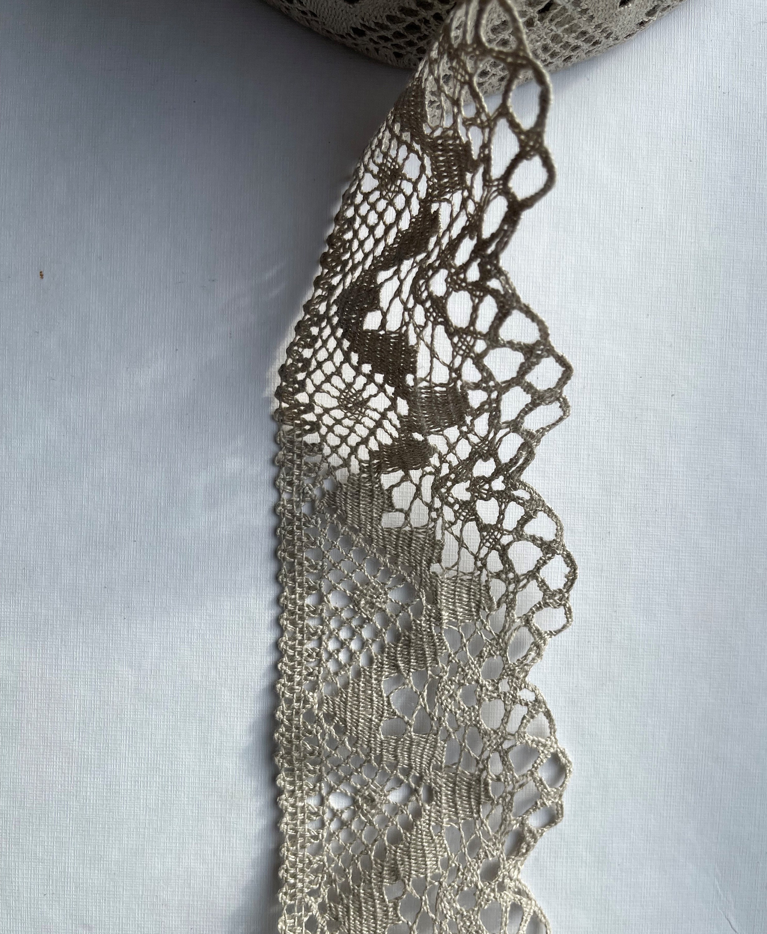 Linen Lace / Linen Lace Trim / Linen Decor / Natural Lace / - Etsy