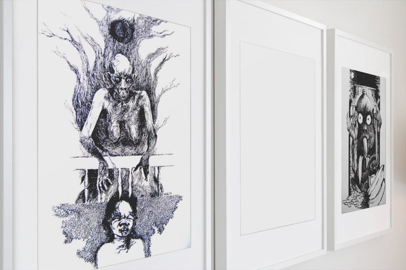 Guyana Gothic: Old Higue Vampire Figure Ready to Hang | Etsy