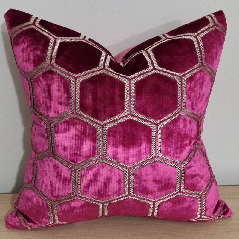 Fuschia Cushion Cover - Etsy UK