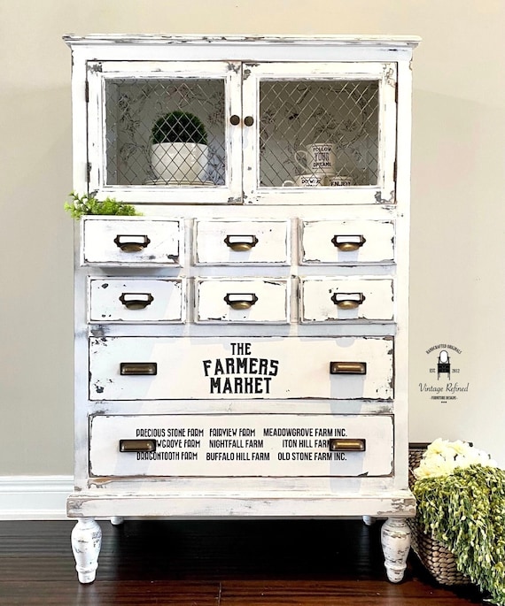 SOLD Vintage Farmhouse Cabinet | Etsy