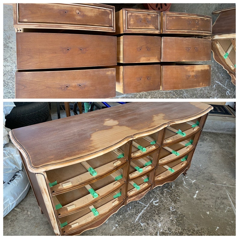 SOLD Knechtel Furniture 9 Drawer Bow Front Dresser - Etsy