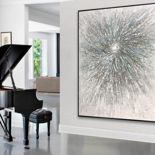 Oversized Canvas Wall Art Framed Wall Art Abstract Painting | Etsy