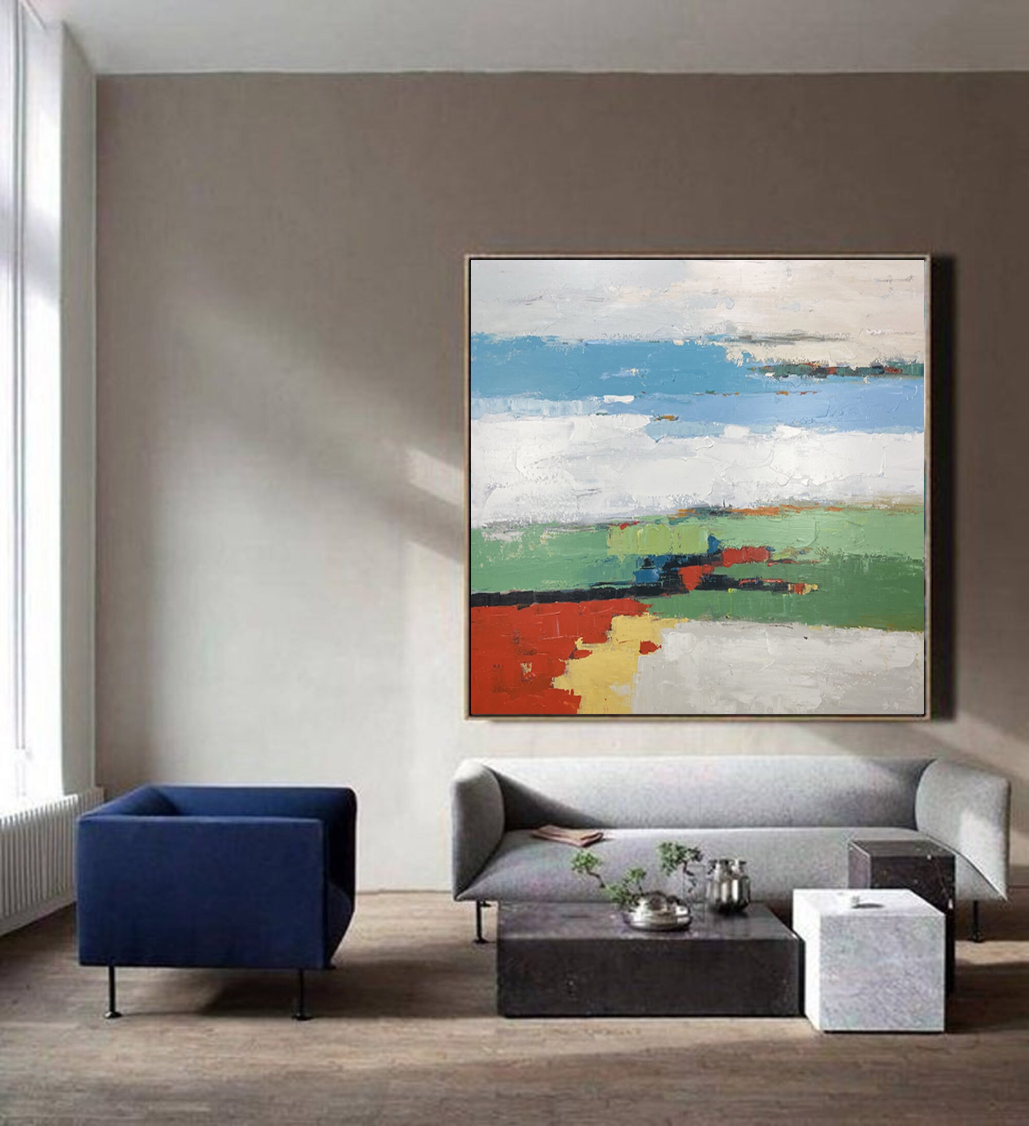 Large Abstract Painting Original Canvas Large Canvas Wall | Etsy