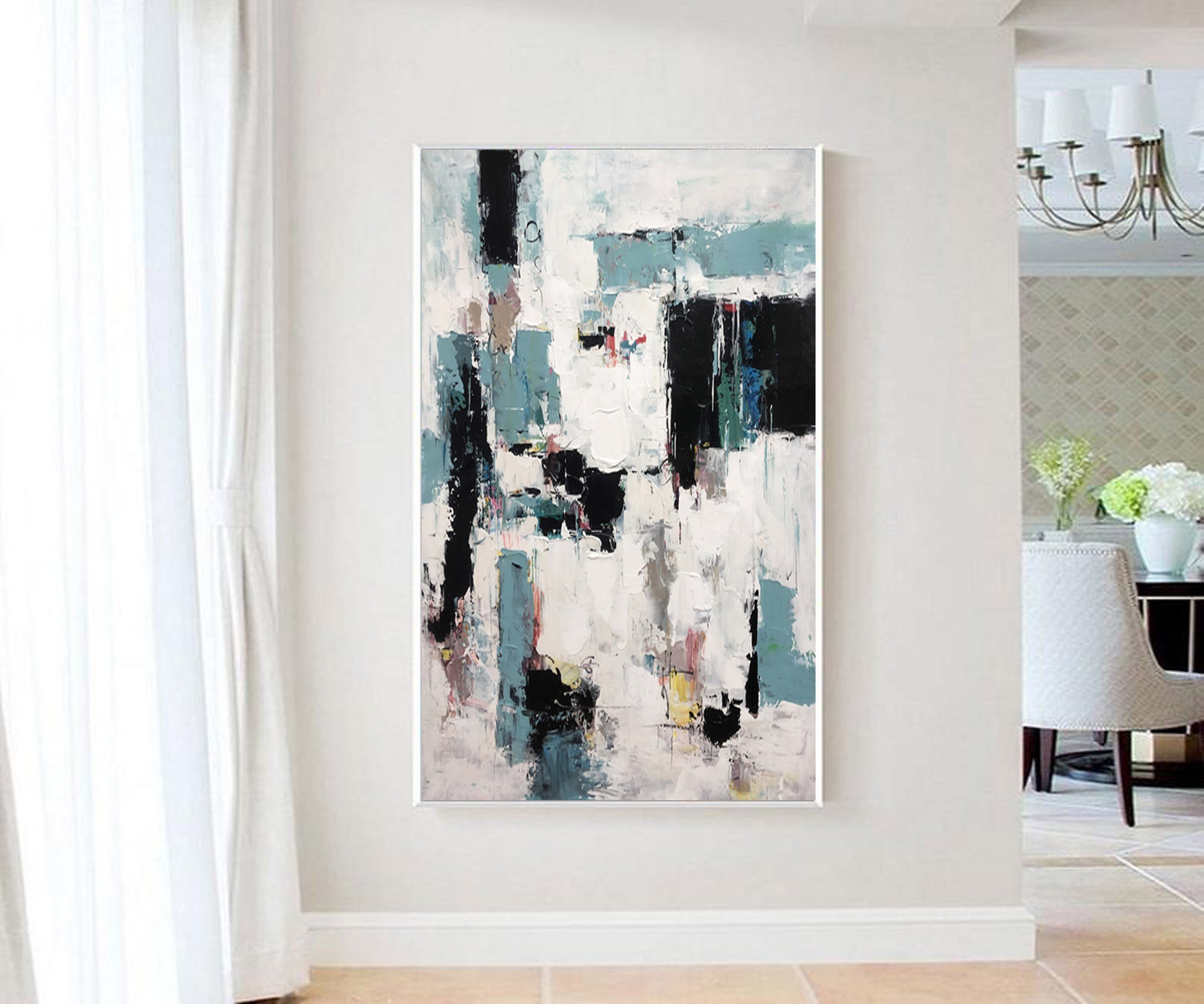 Extra Large Wall Art Abstract, Large Abstract Canvas Art, Original ...