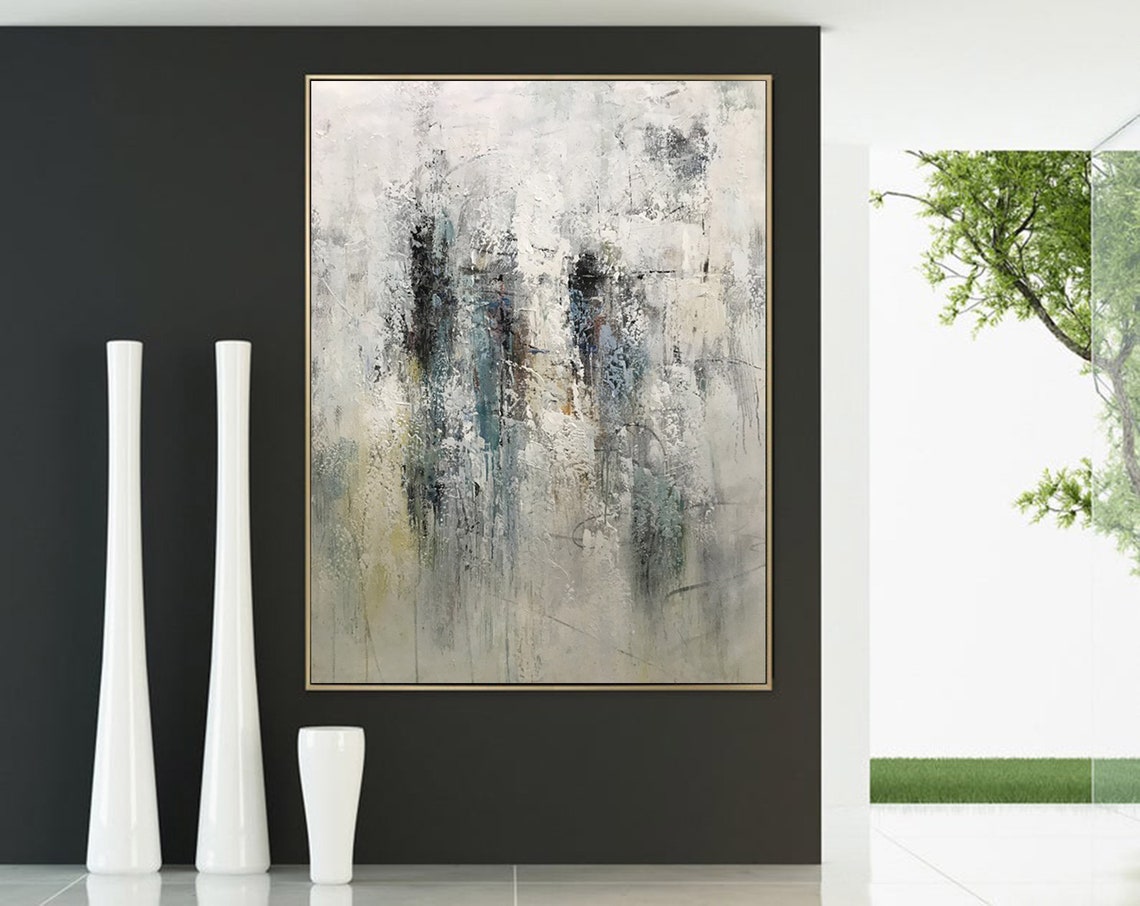 Large canvas wall art modern abstract painting original | Etsy