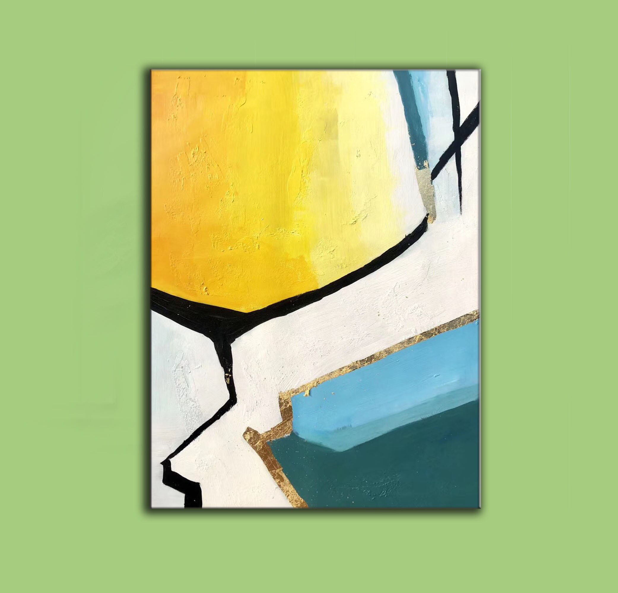 Extra Large Wall Art Framed Original Abstract Painting Large | Etsy