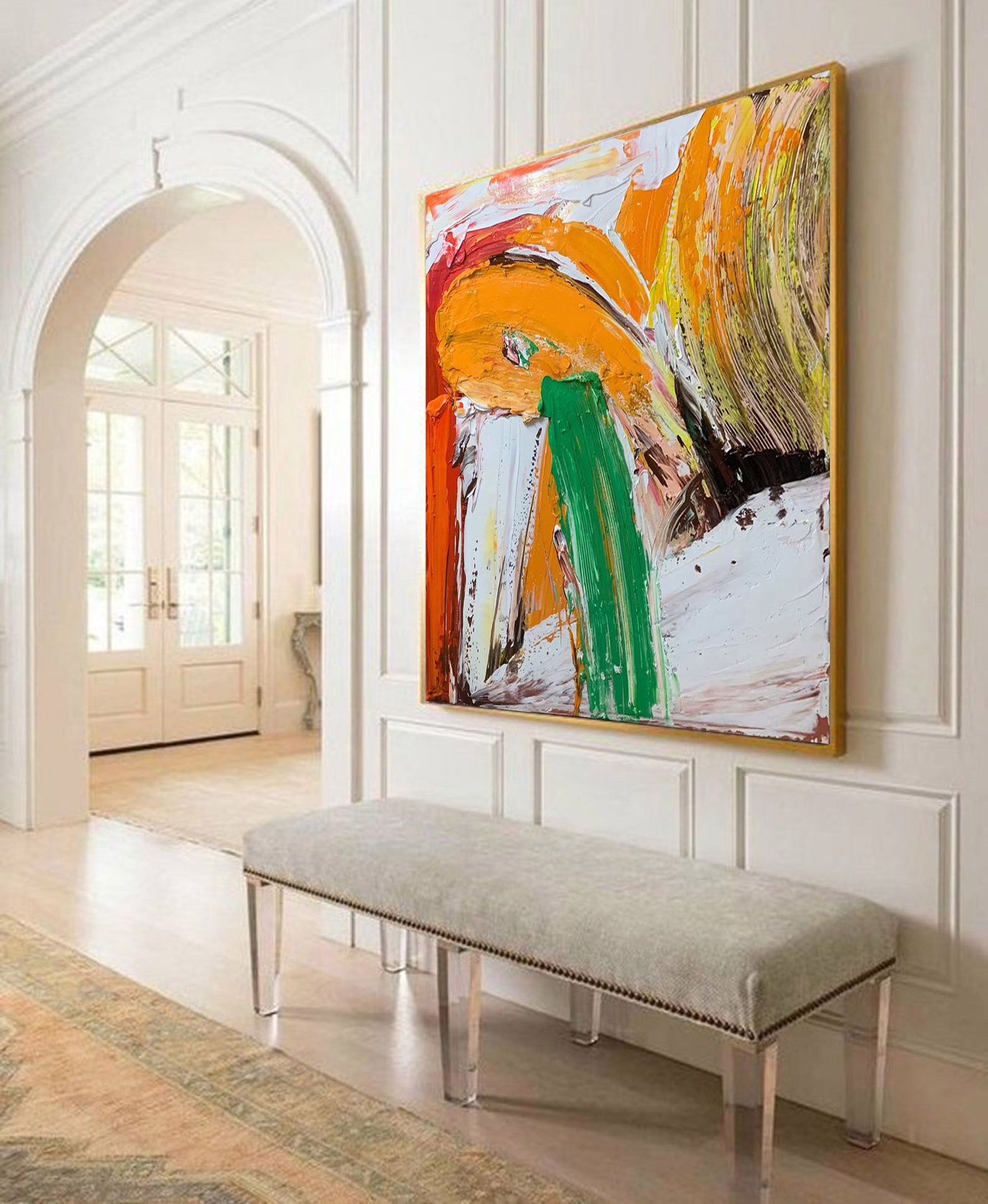 Colorful canvas art original abstract painting large | Etsy