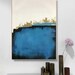 Large Blue Painting on Canvas Extra Large Wall Art Modern - Etsy