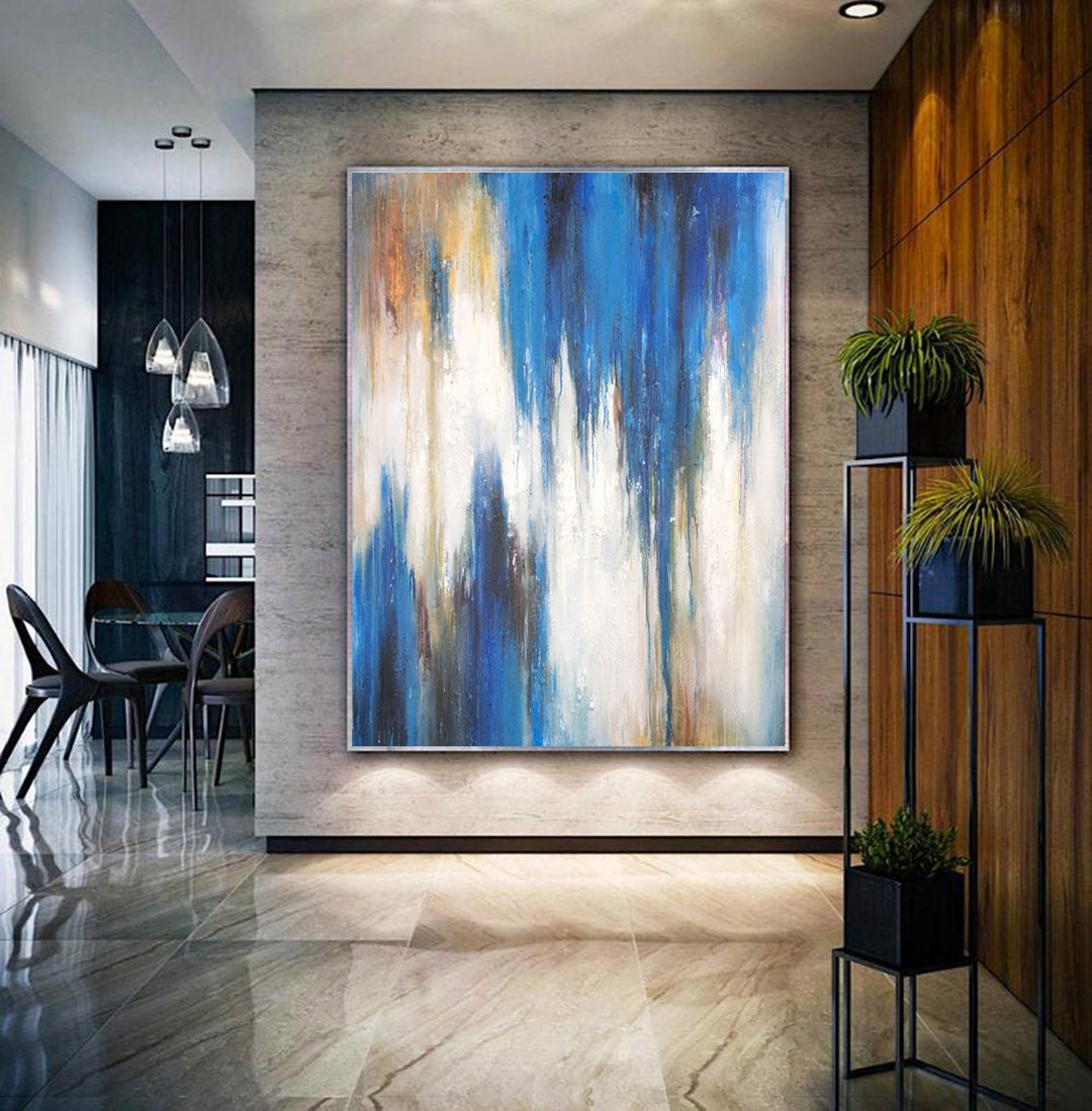 Extra Large Canvas Wall Art, Modern Abstract Painting, Original Canvas ...