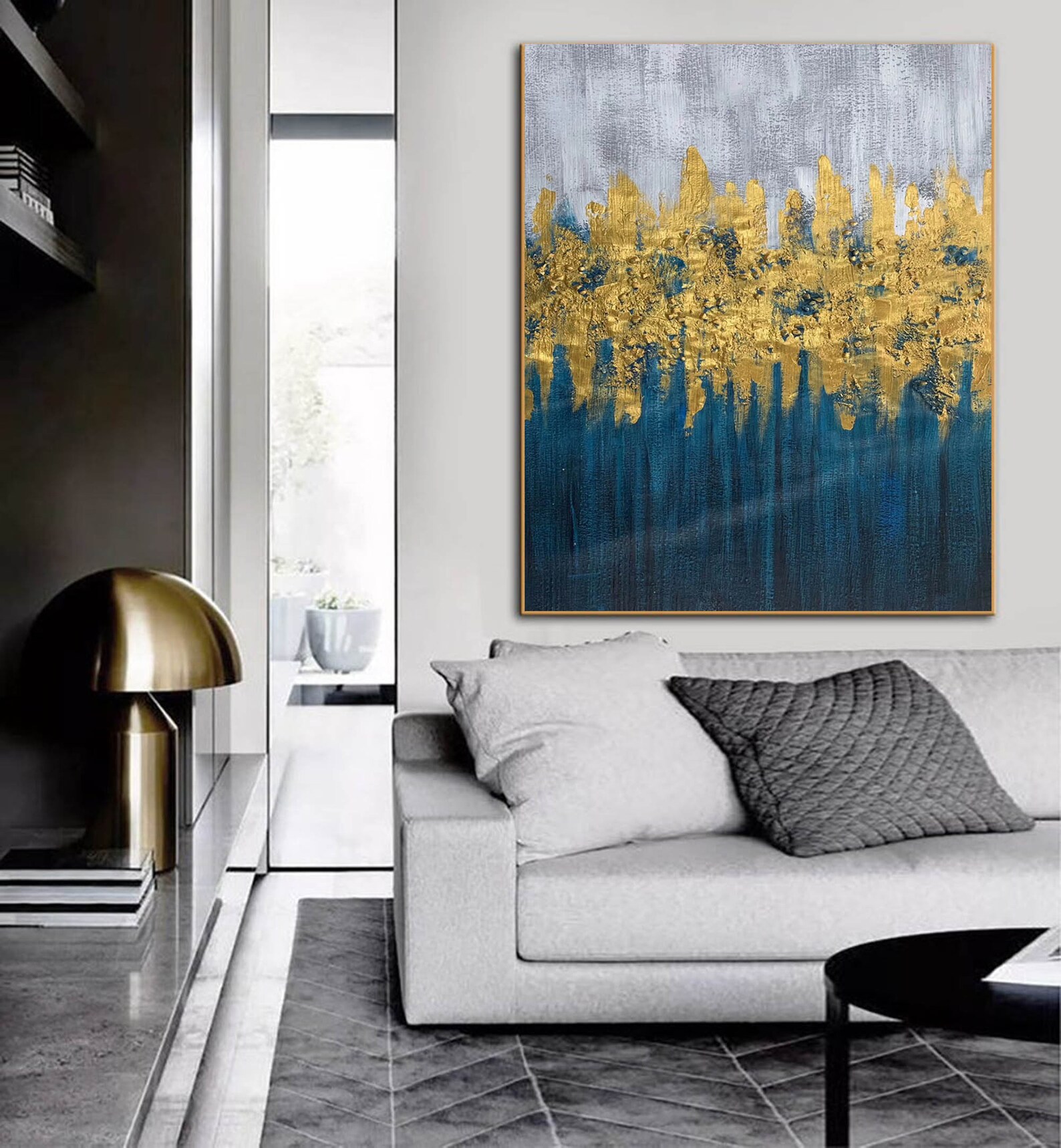 Large Abstract Painting Original, Extra Large Wall Art Canvas, Modern ...