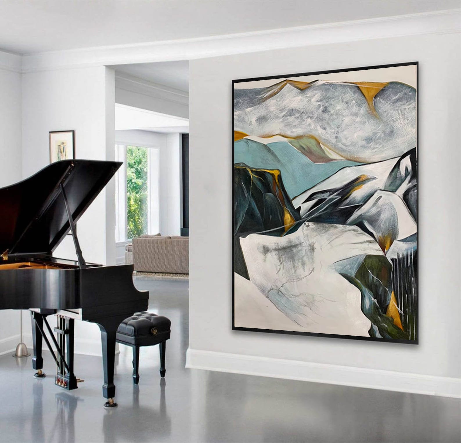 Large Canvas Wall Art Abstract Original Abstract Painting on Canvas ...