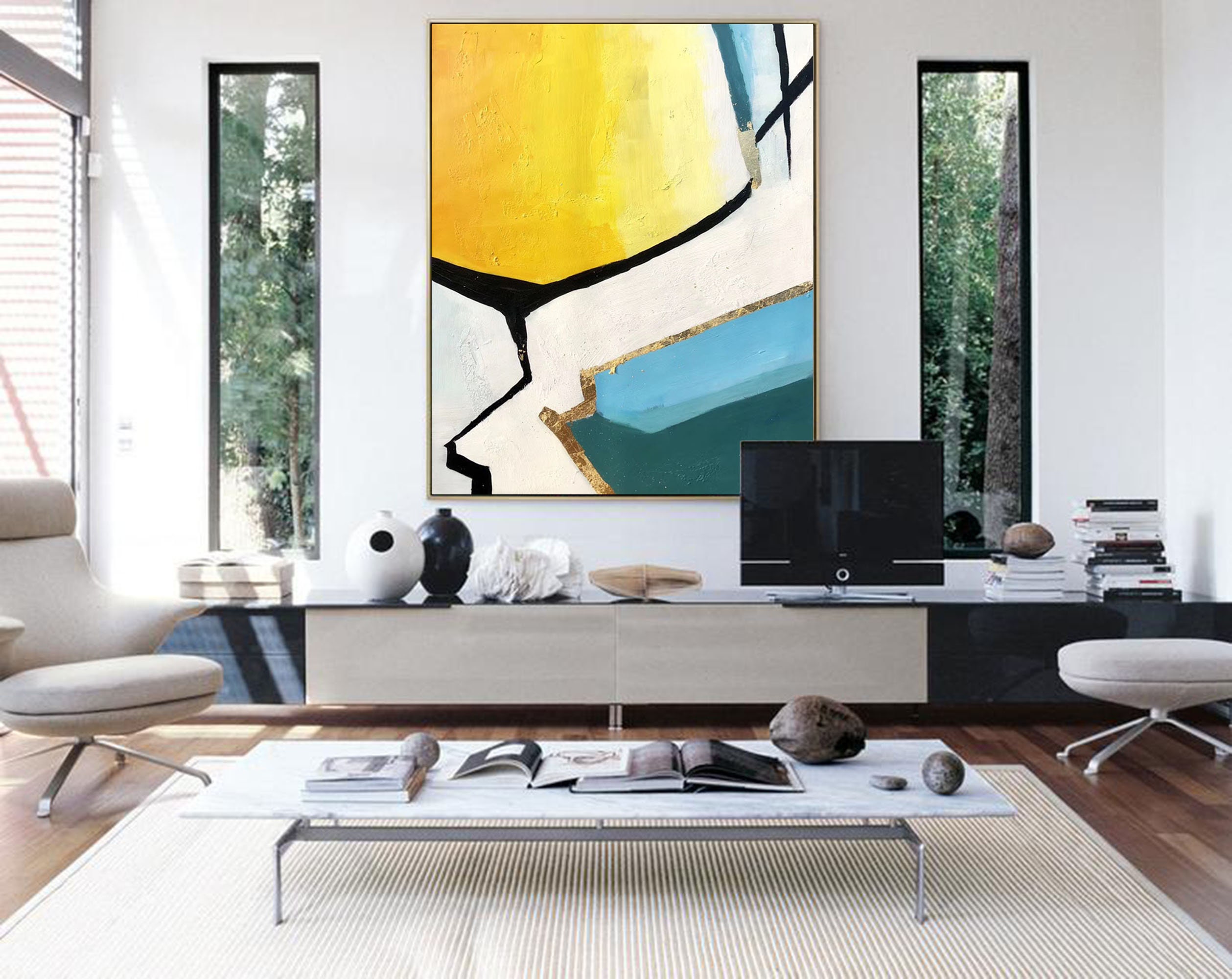 Extra Large Wall Art Framed Original Abstract Painting Large | Etsy