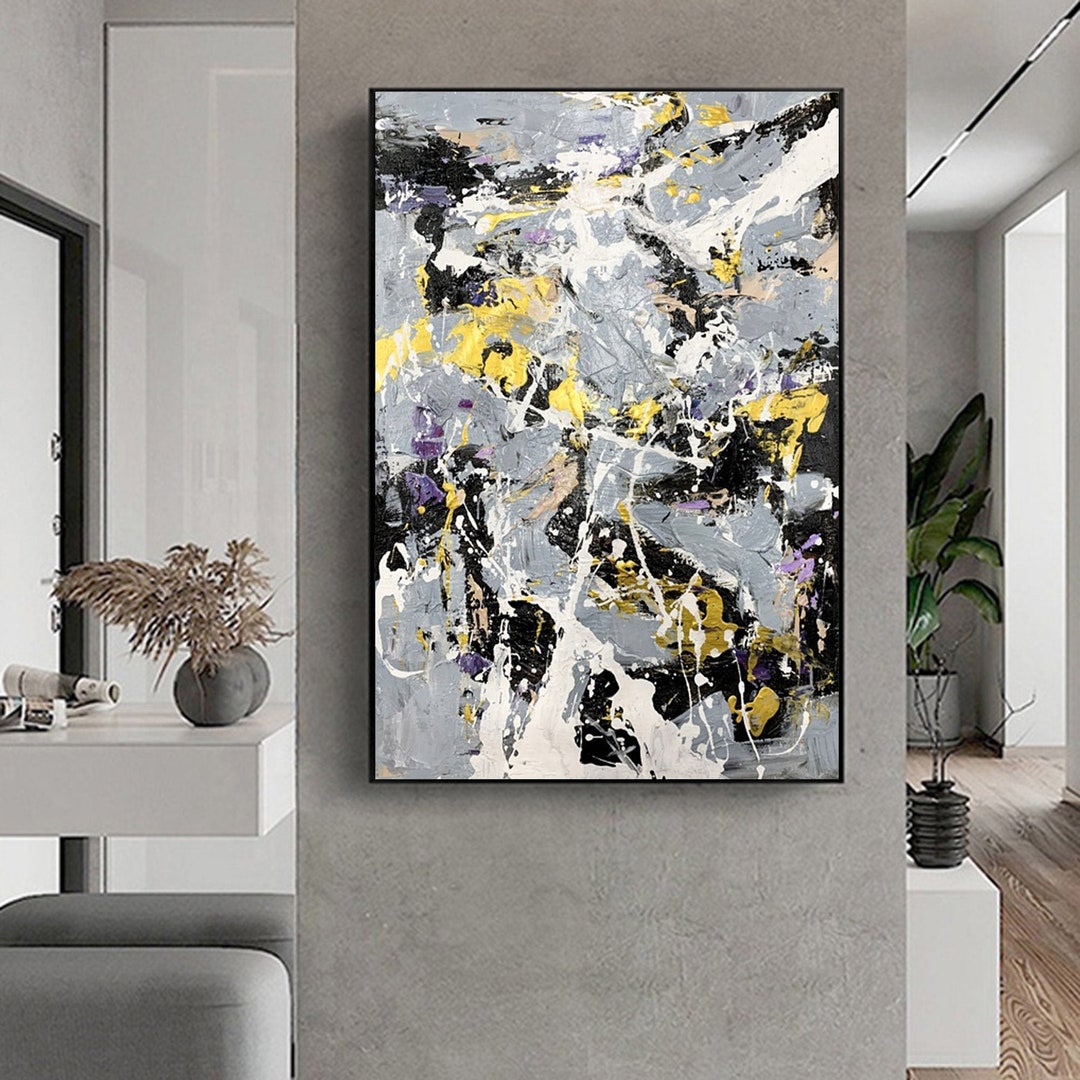 Modern Abstract Painting, Textured Wall Art, Large Canvas Wall Art ...