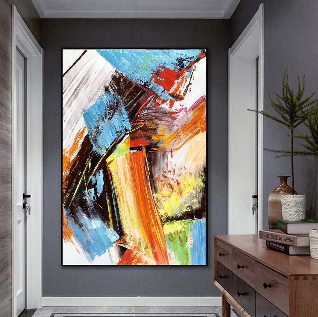 Large Canvas Art, Large Modern Abstract Painting on Canvas, Original ...