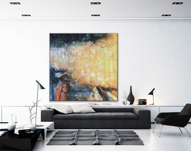 Large Canvas Wall Art Modern Abstract Painting Large | Etsy