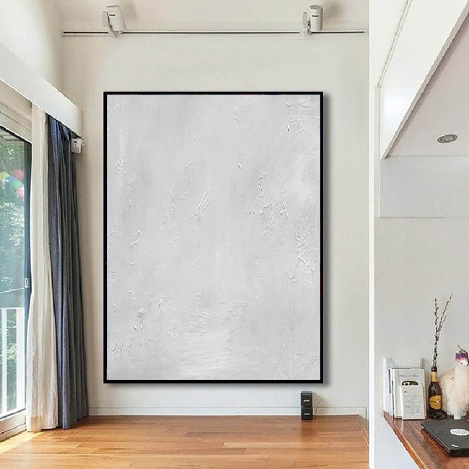 Modern Abstract Paintings on Canvas Original White Painting - Etsy