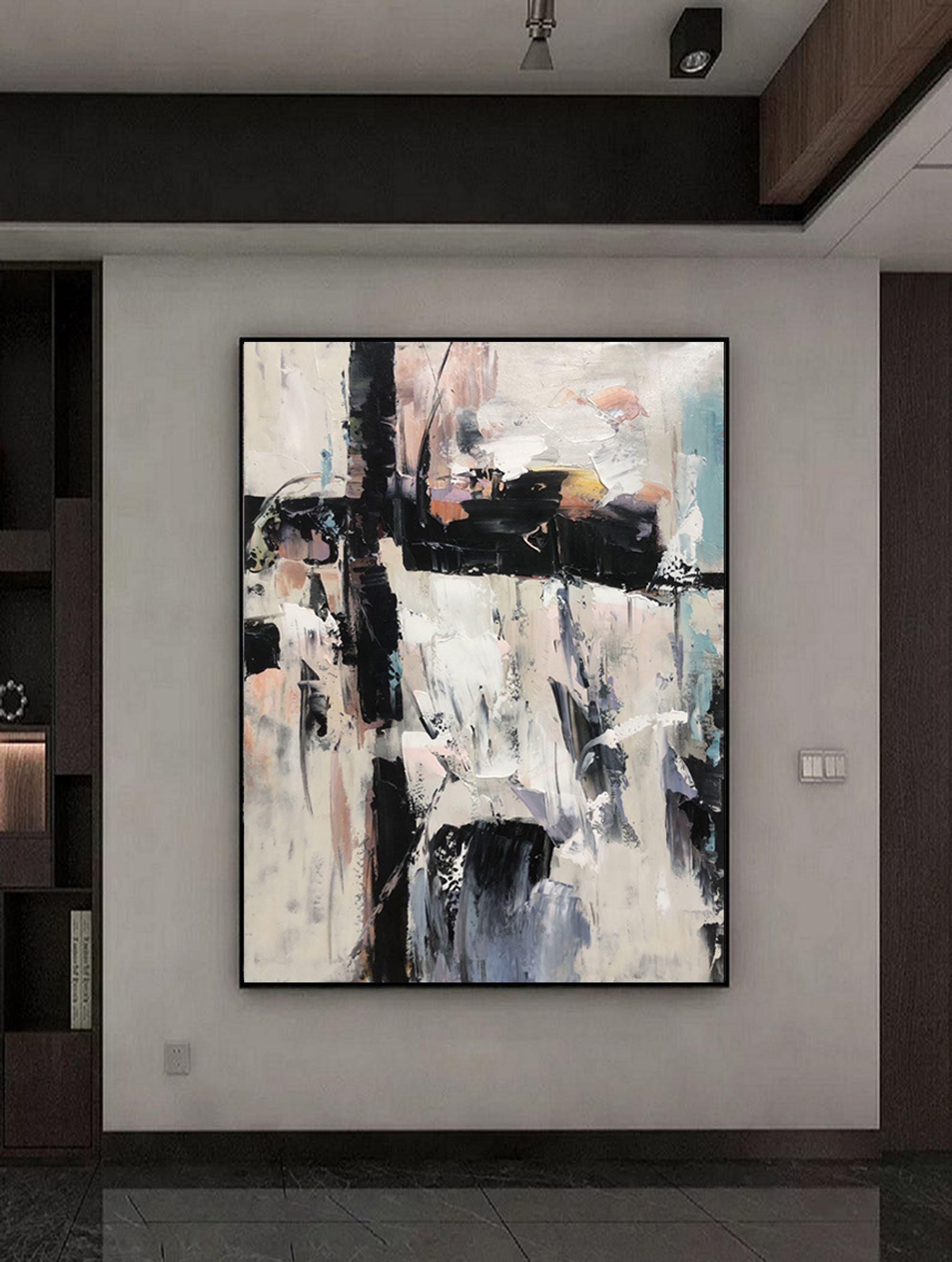 Large abstract paintinglarge abstract canvas artoversized | Etsy