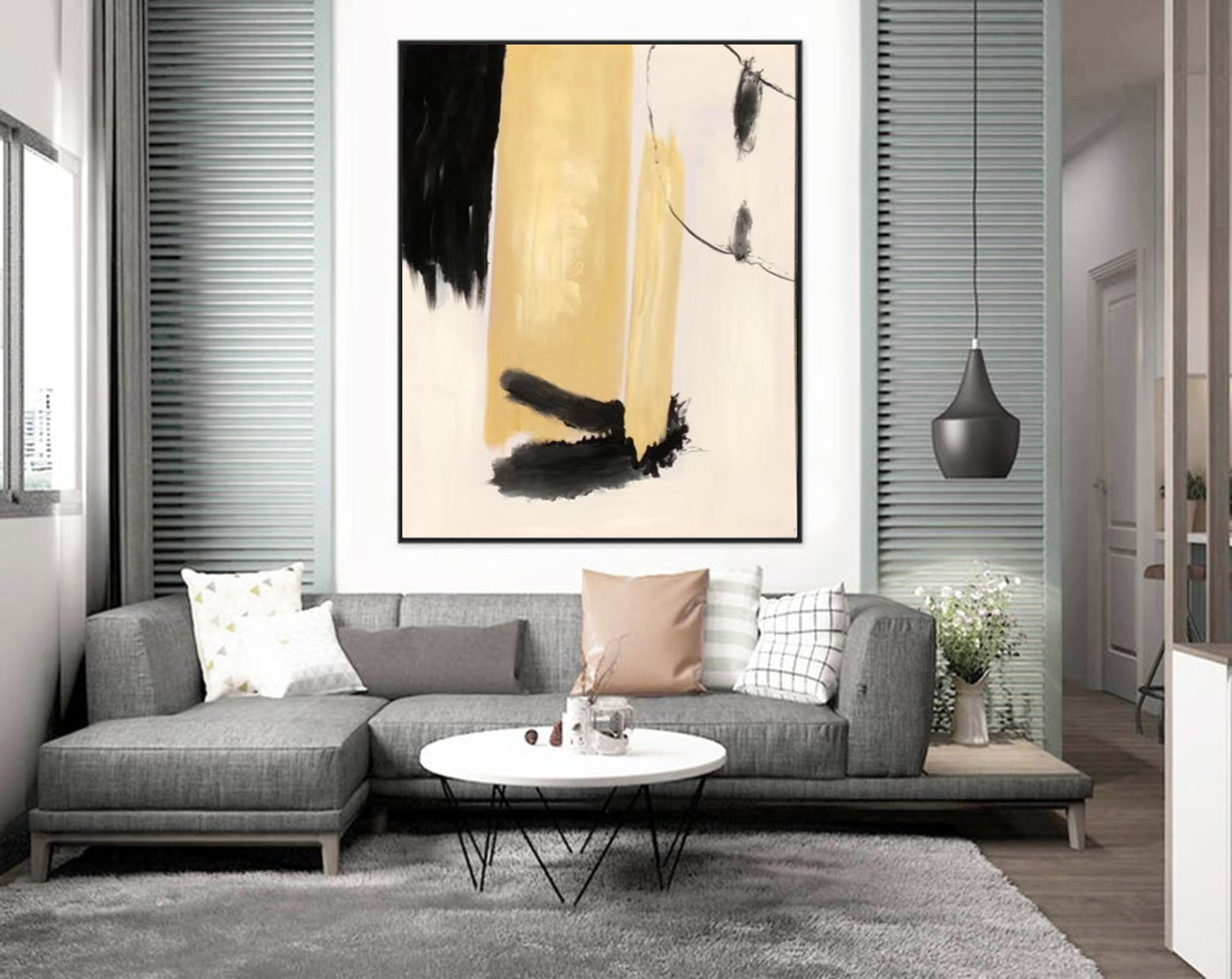 Modern Abstract Painting on Canvas, Original Oil Painting, Large Canvas ...