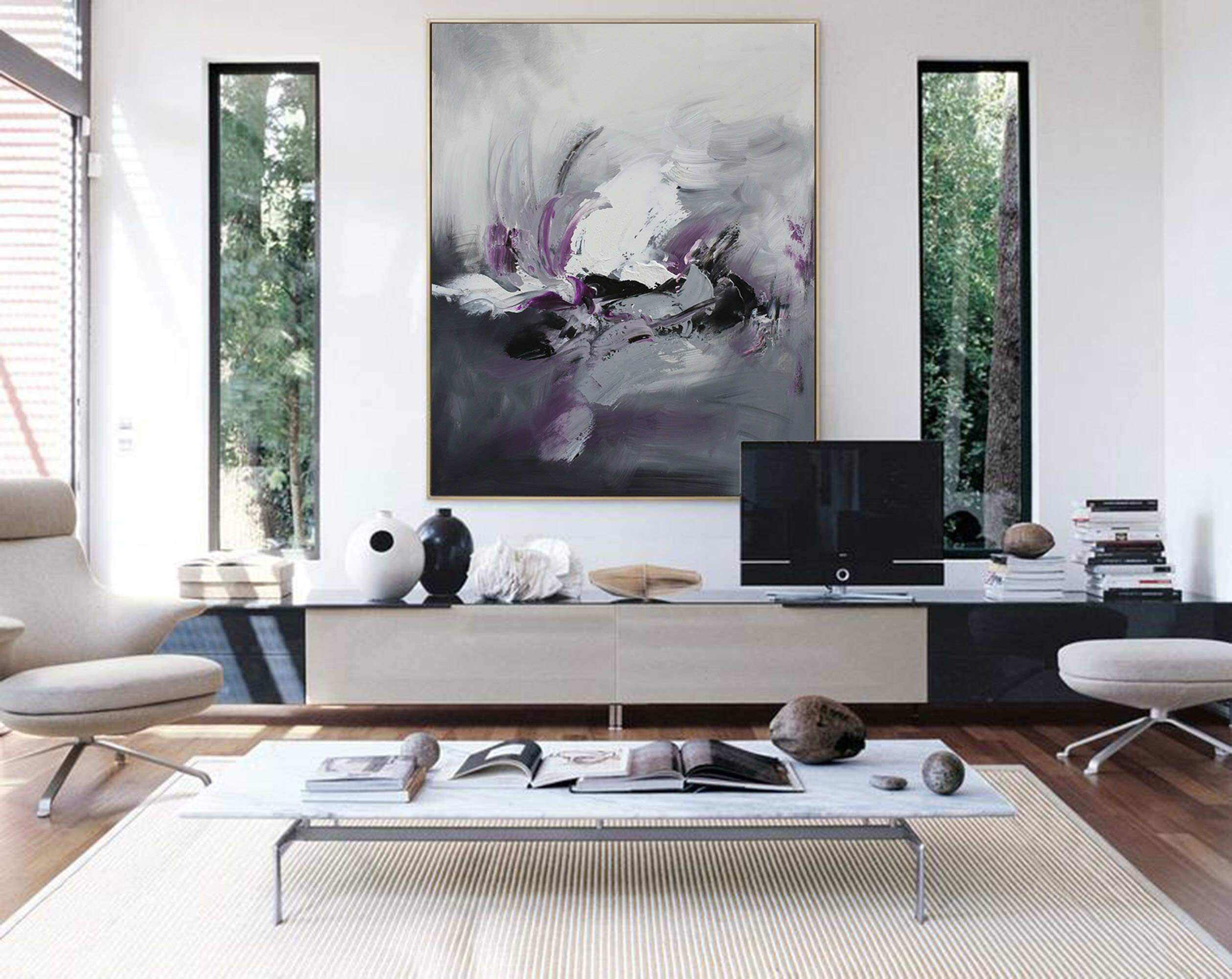 Large canvas wall art original abstract paintings on canvas | Etsy