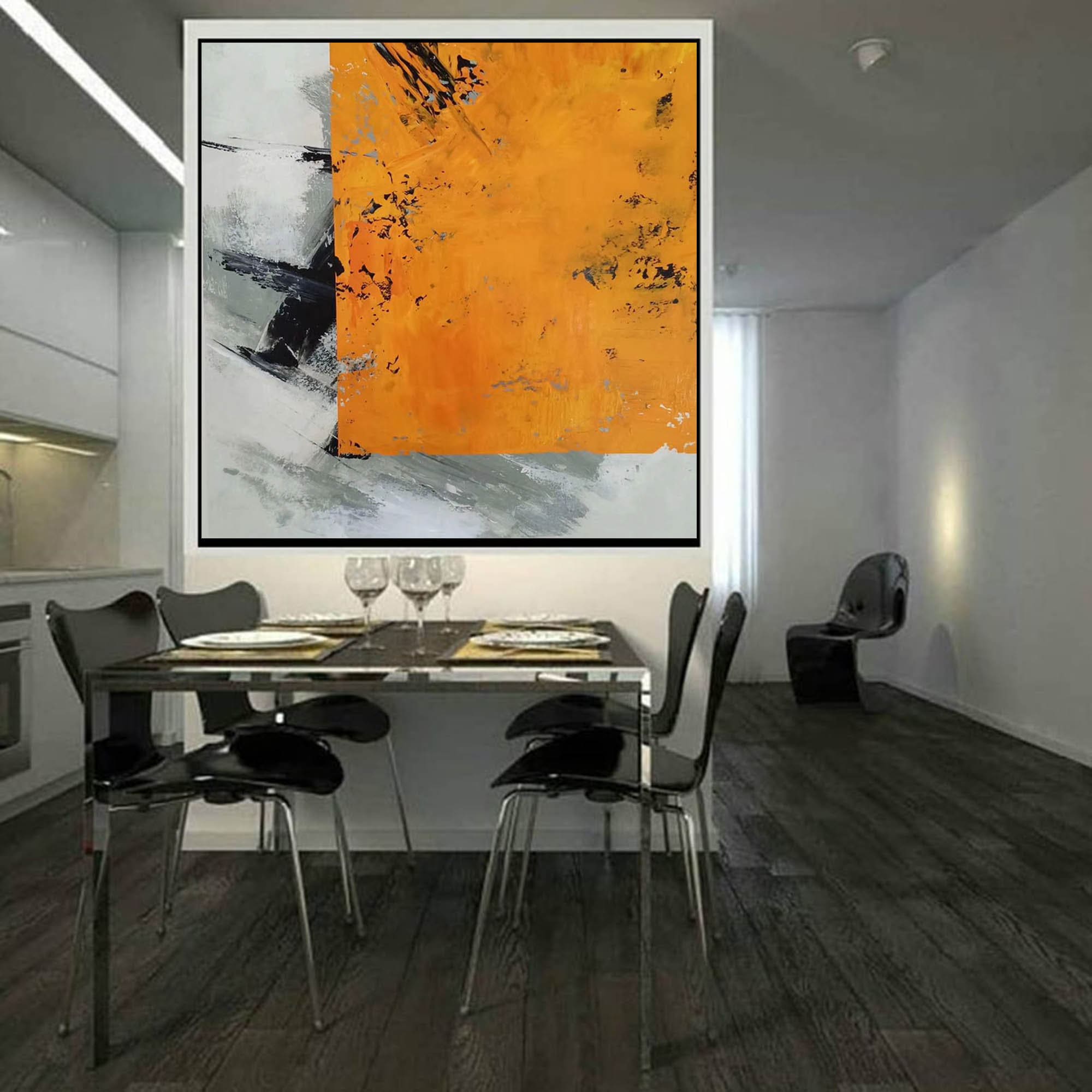 Large Abstract Painting, Large Canvas Wall Art, Large Abstract Acrylic ...