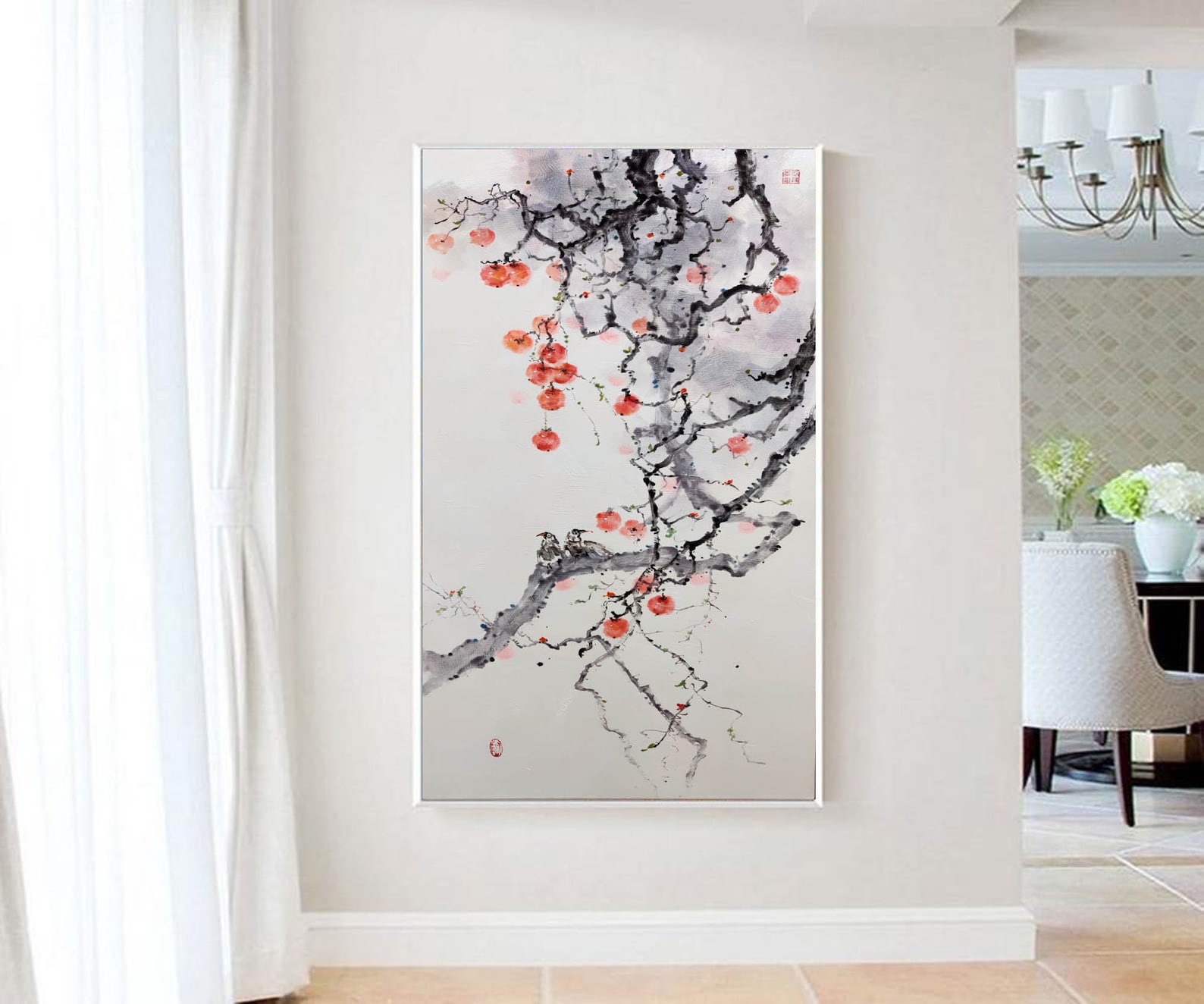Large Abstract Painting Original Abstract Canvas Art Flower - Etsy