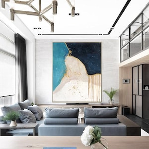 Large Oil Painting on Canvas Original, Oversized Wall Art Canvas ...