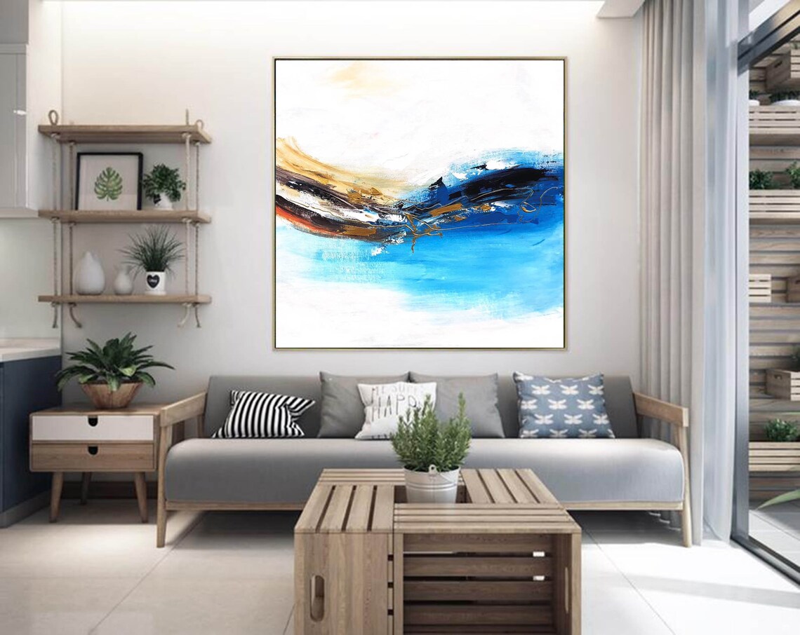 Large abstract painting acrylic original oil painting large | Etsy