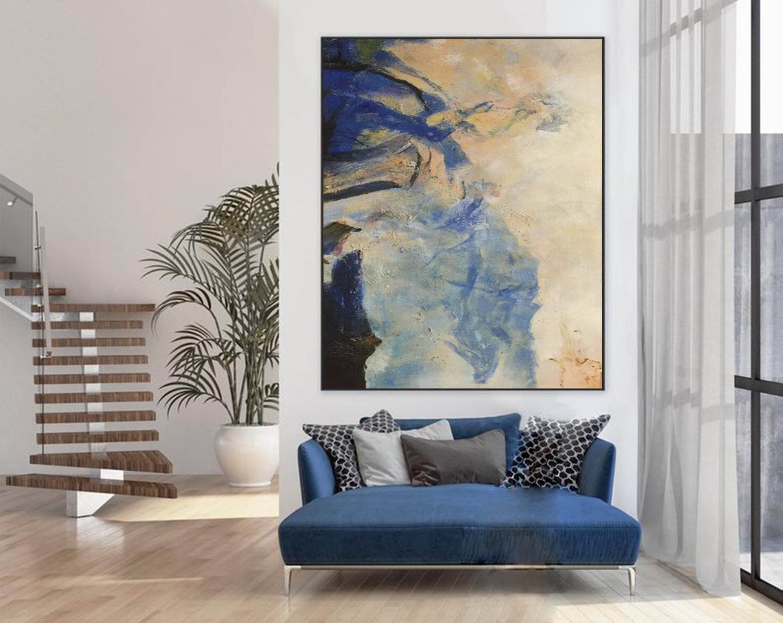 Modern Abstract Painting on Canvas Oversized Wall Art Canvas - Etsy