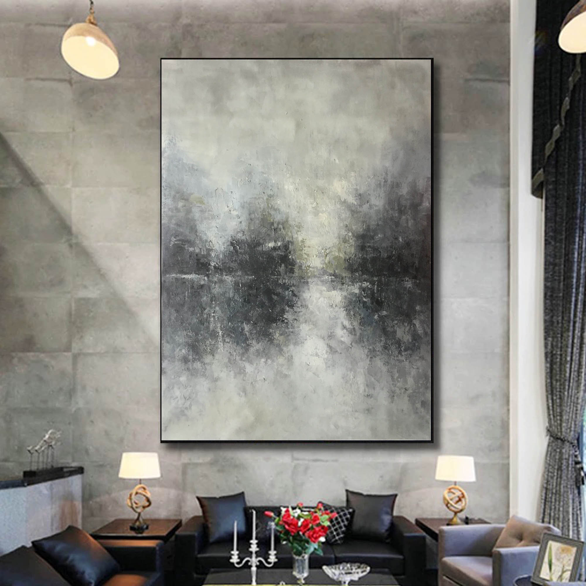 Extra Large Wall Art Abstract, Large Acrylic Painting, Large Abstract ...