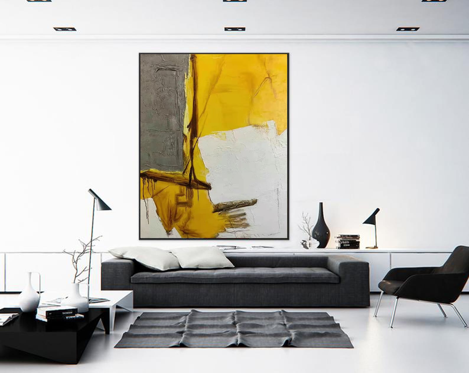 Extra Large Wall Art Abstract, Modern Abstract Painting, Original ...