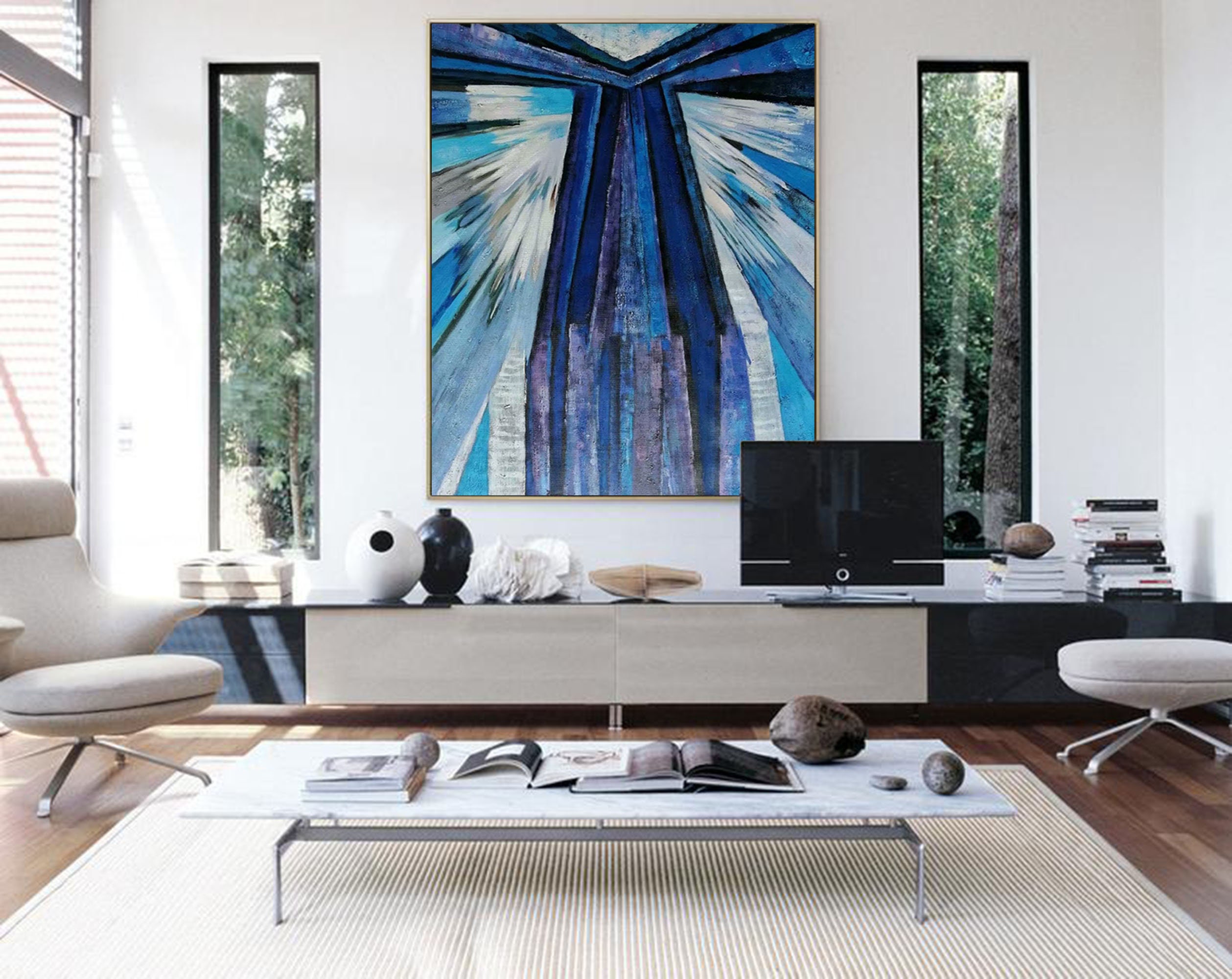 Extra Large Wall Art Abstract, Large Canvas Wall, Original Abstract Oil ...