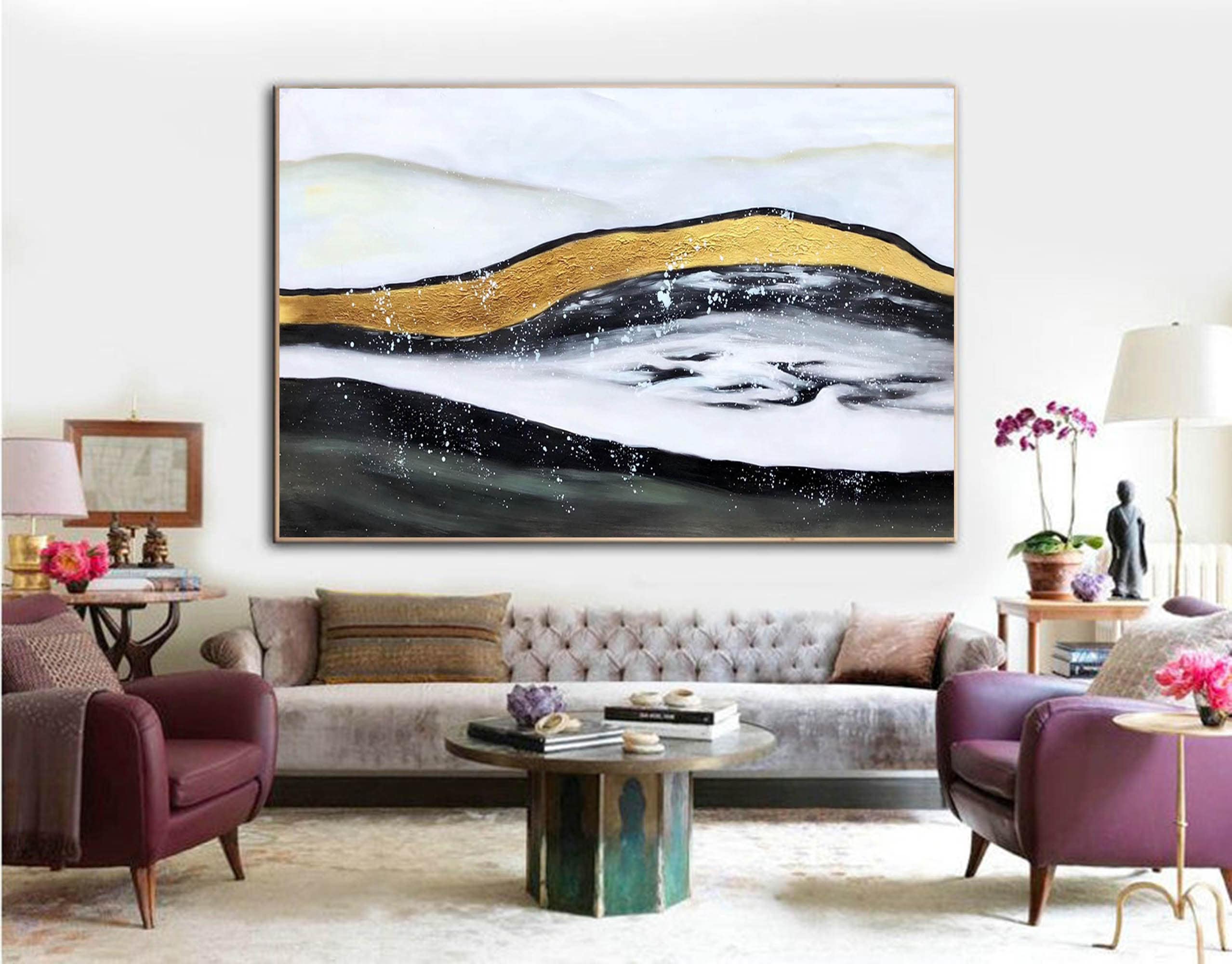 Large Abstract Wall Art Modern Art Painting Large Artwork | Etsy