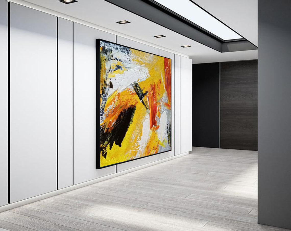 Large Oil Painting Original Canvas Colorful Acrylic Canvas - Etsy