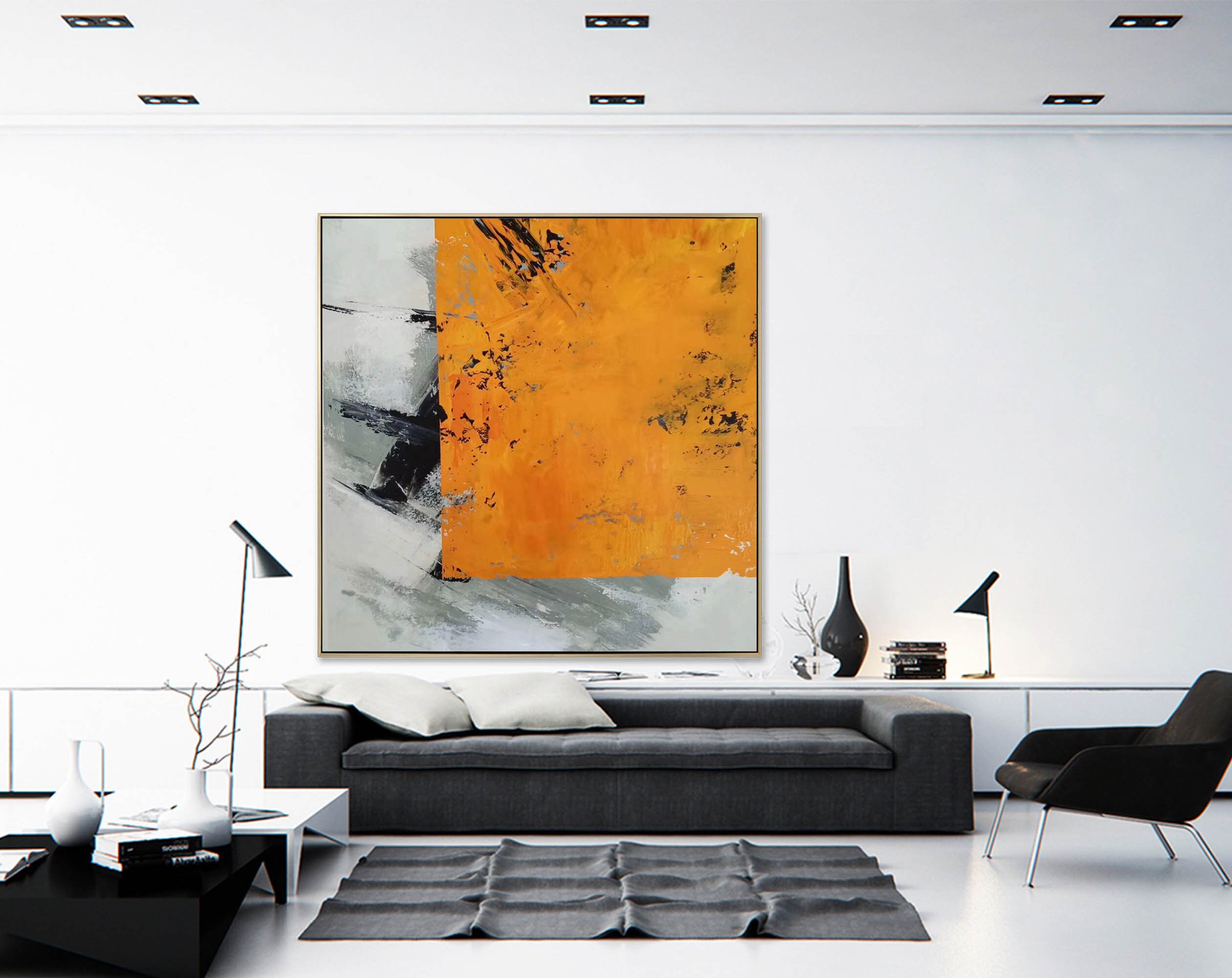 Large Abstract Painting, Large Canvas Wall Art, Large Abstract Acrylic ...