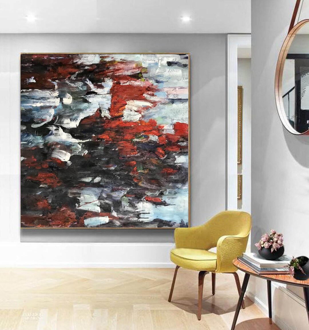Original Abstract Painting, Oversized Wall Art Abstract, Large Oil ...