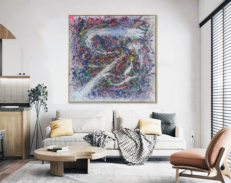 Extra Large Abstract Art Original Abstract Painting on Canvas Jackson ...