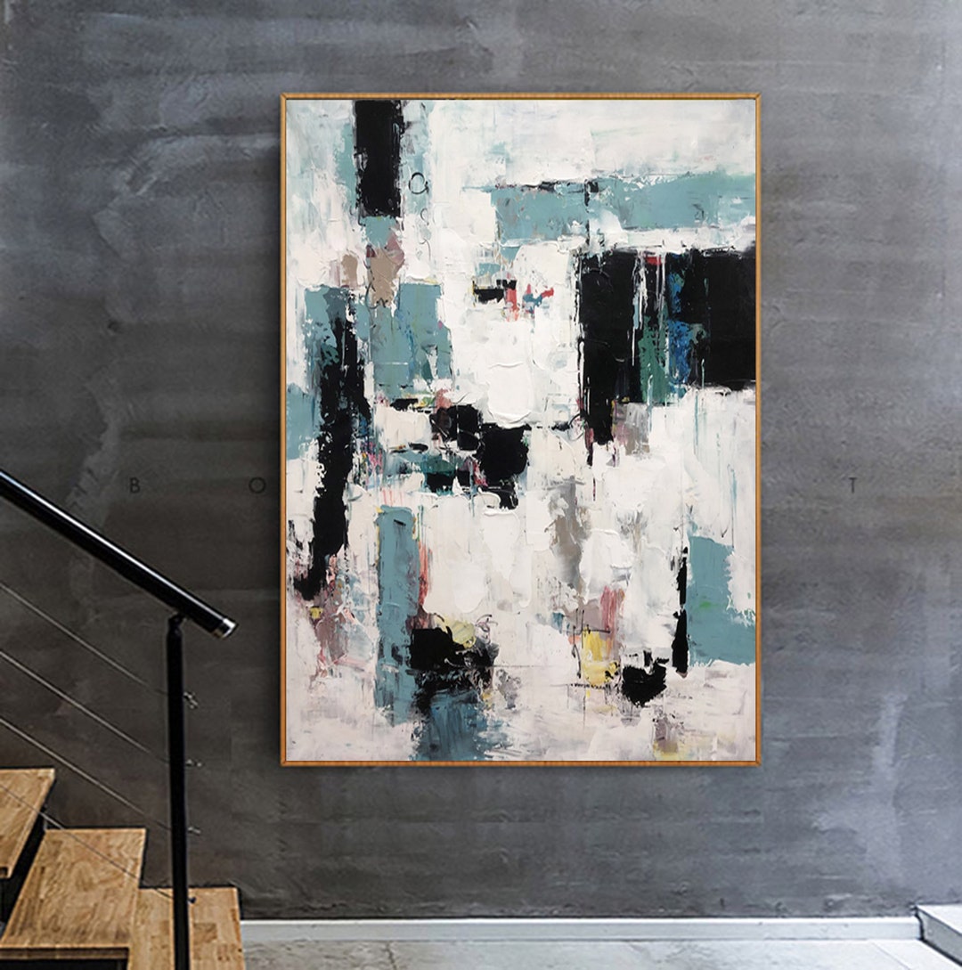 Extra Large Wall Art Abstract, Large Abstract Canvas Art, Original ...