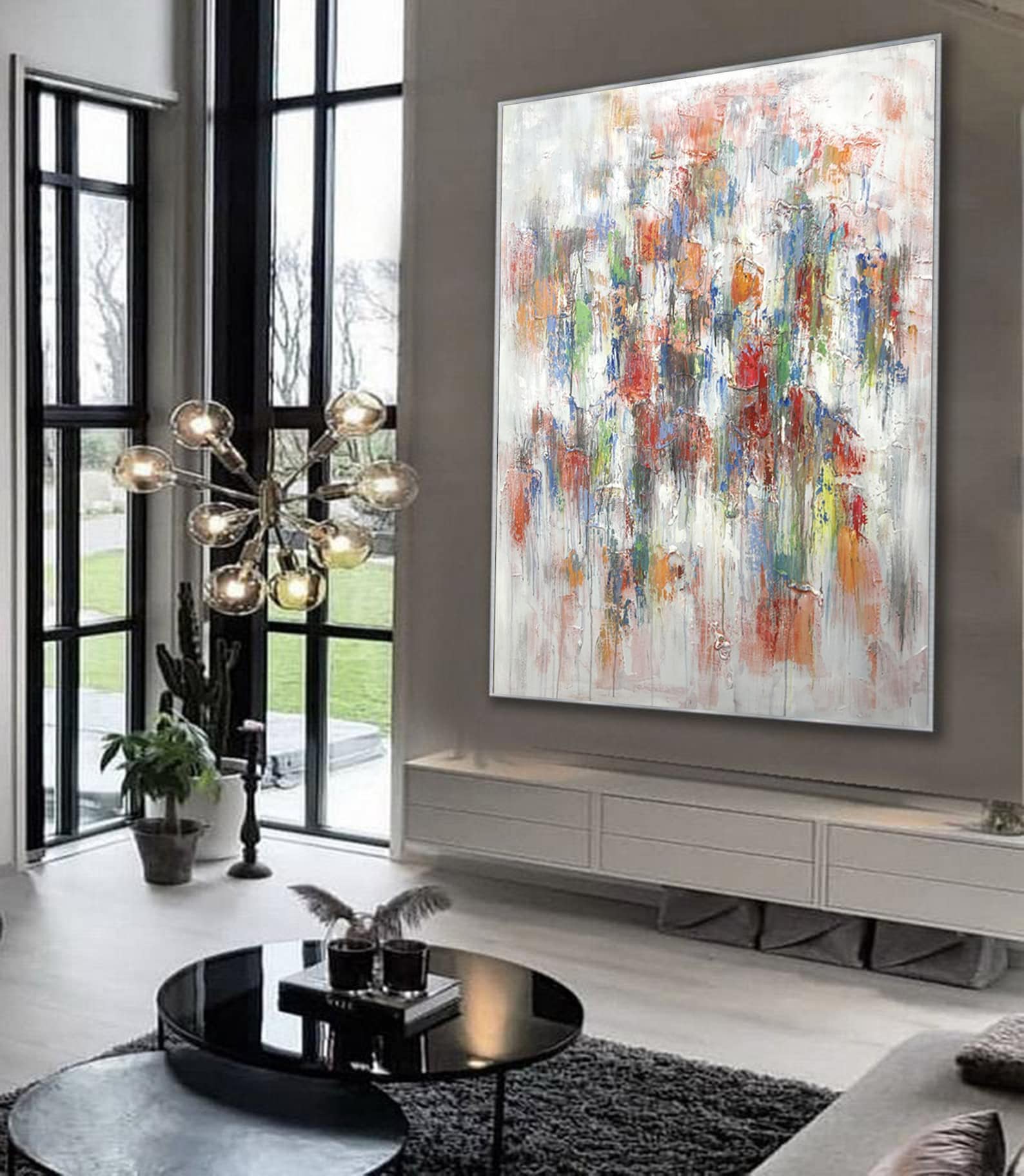 Extra Large Wall Art Vertical Large Abstract Painting on - Etsy