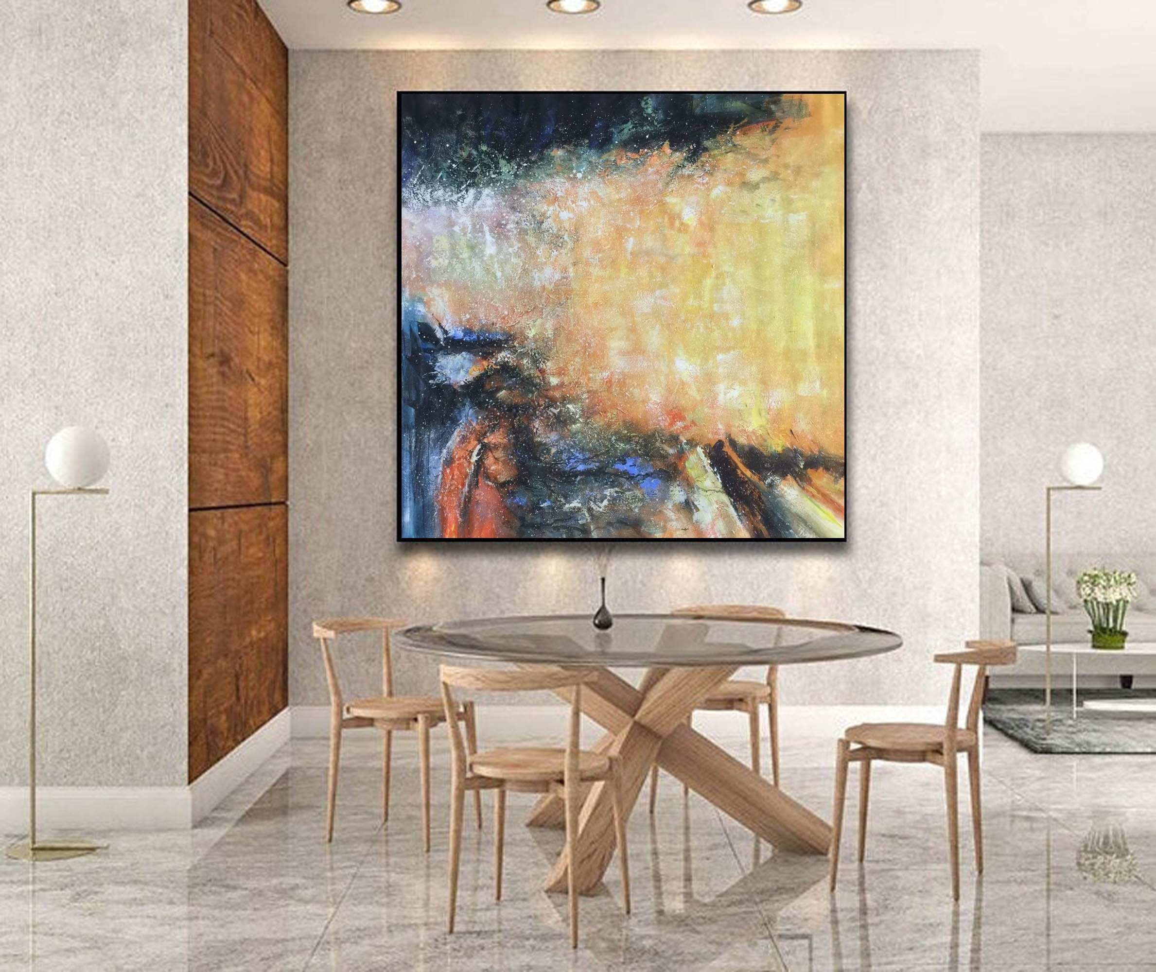 Large Canvas Wall Art Modern Abstract Painting Large | Etsy