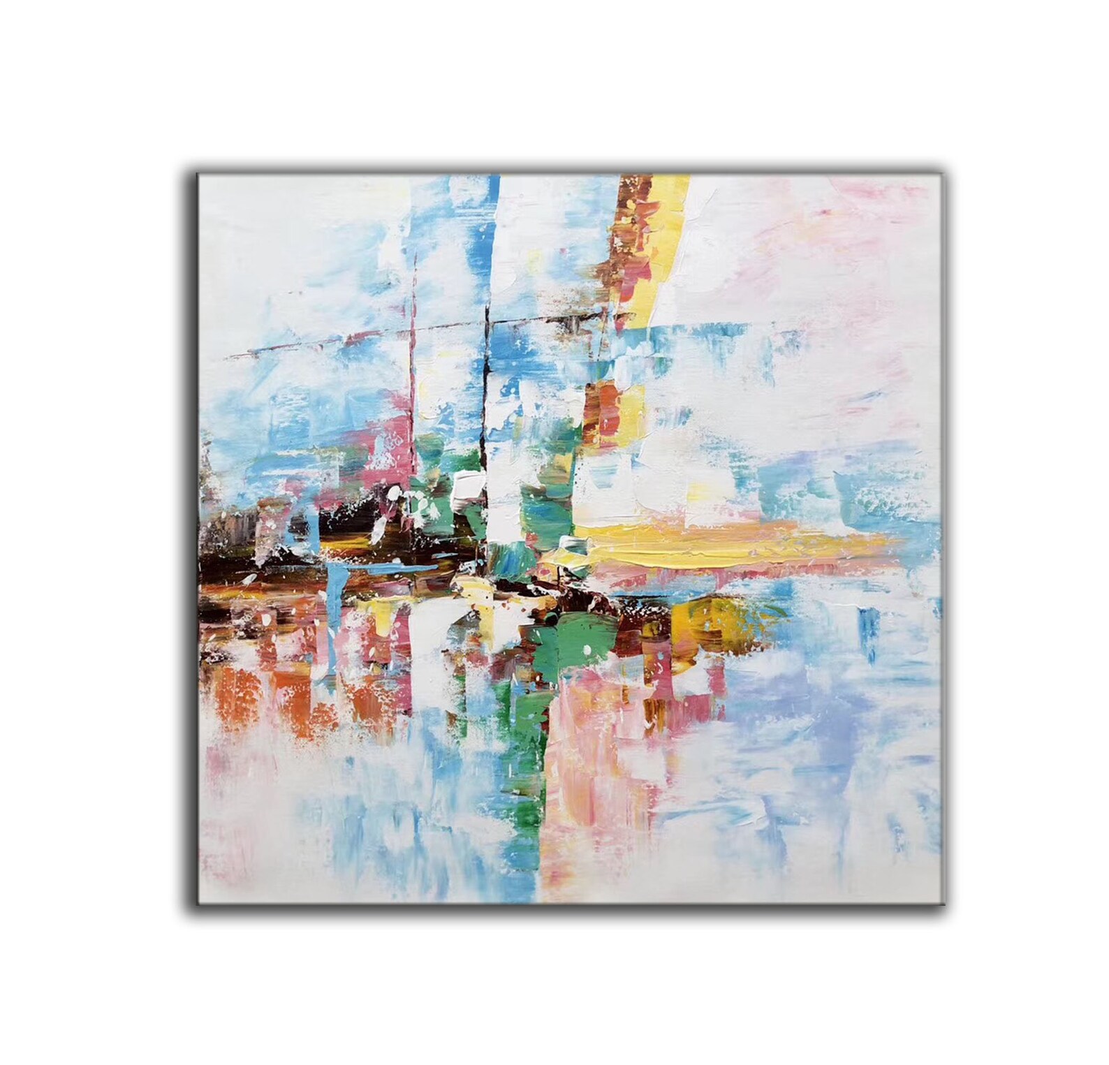 Large Abstract Painting Original Modern Abstract Wall Art - Etsy