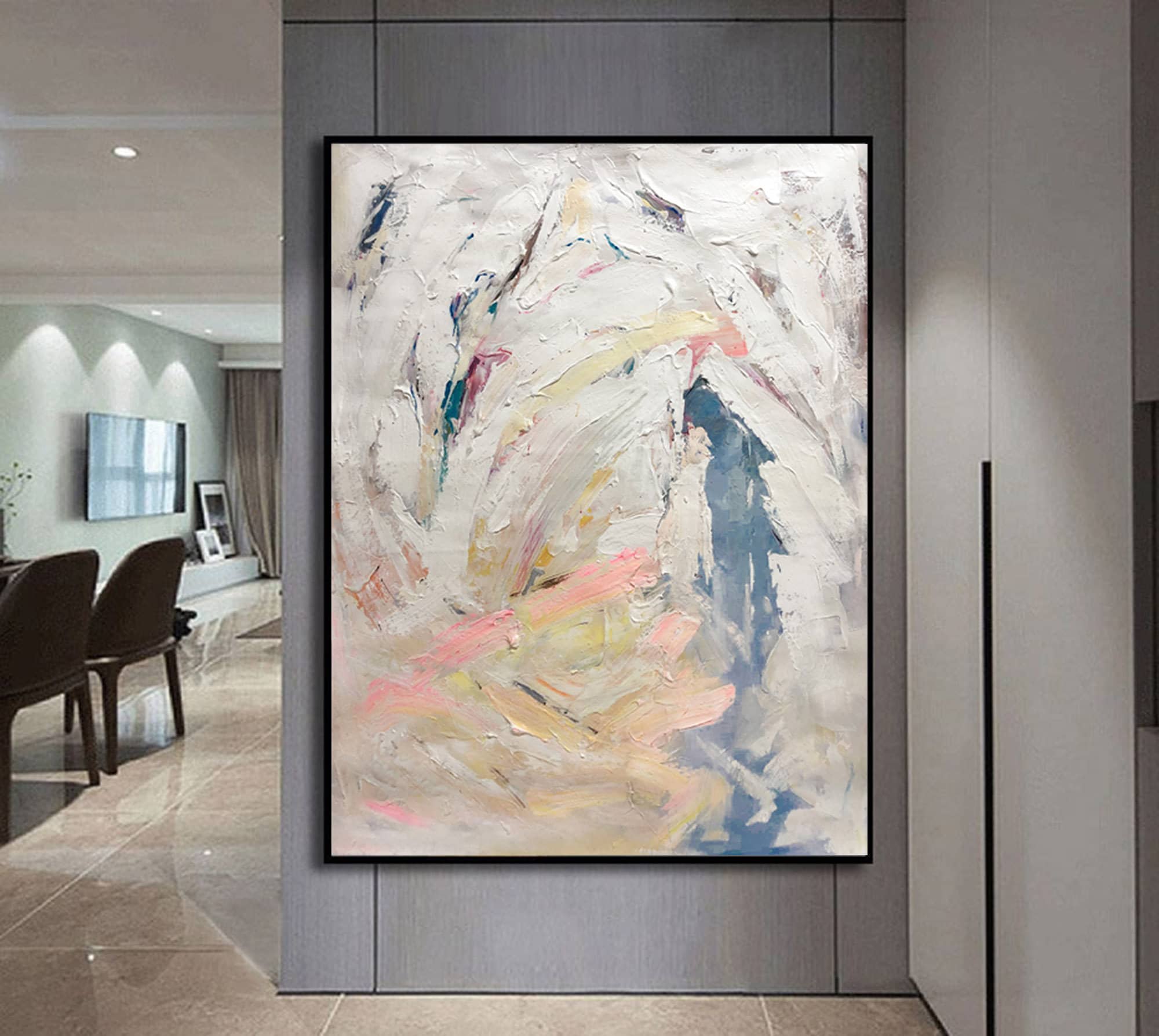 Large abstract canvas art modern abstract paintings on canvas | Etsy