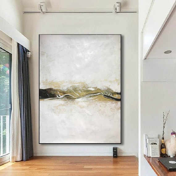 Extra large canvas art modern abstract painting original | Etsy