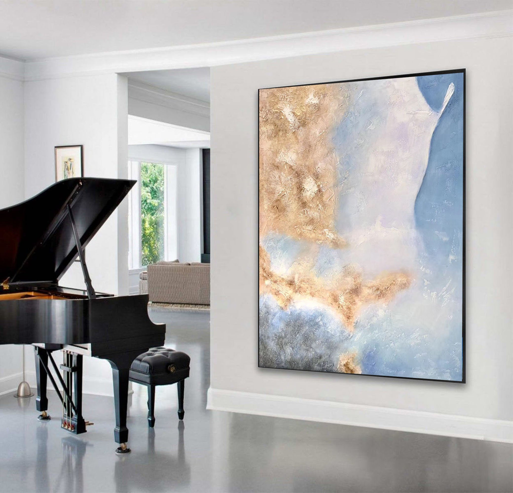 Large Modern Wall Art Painting Canvas Original Abstract - Etsy