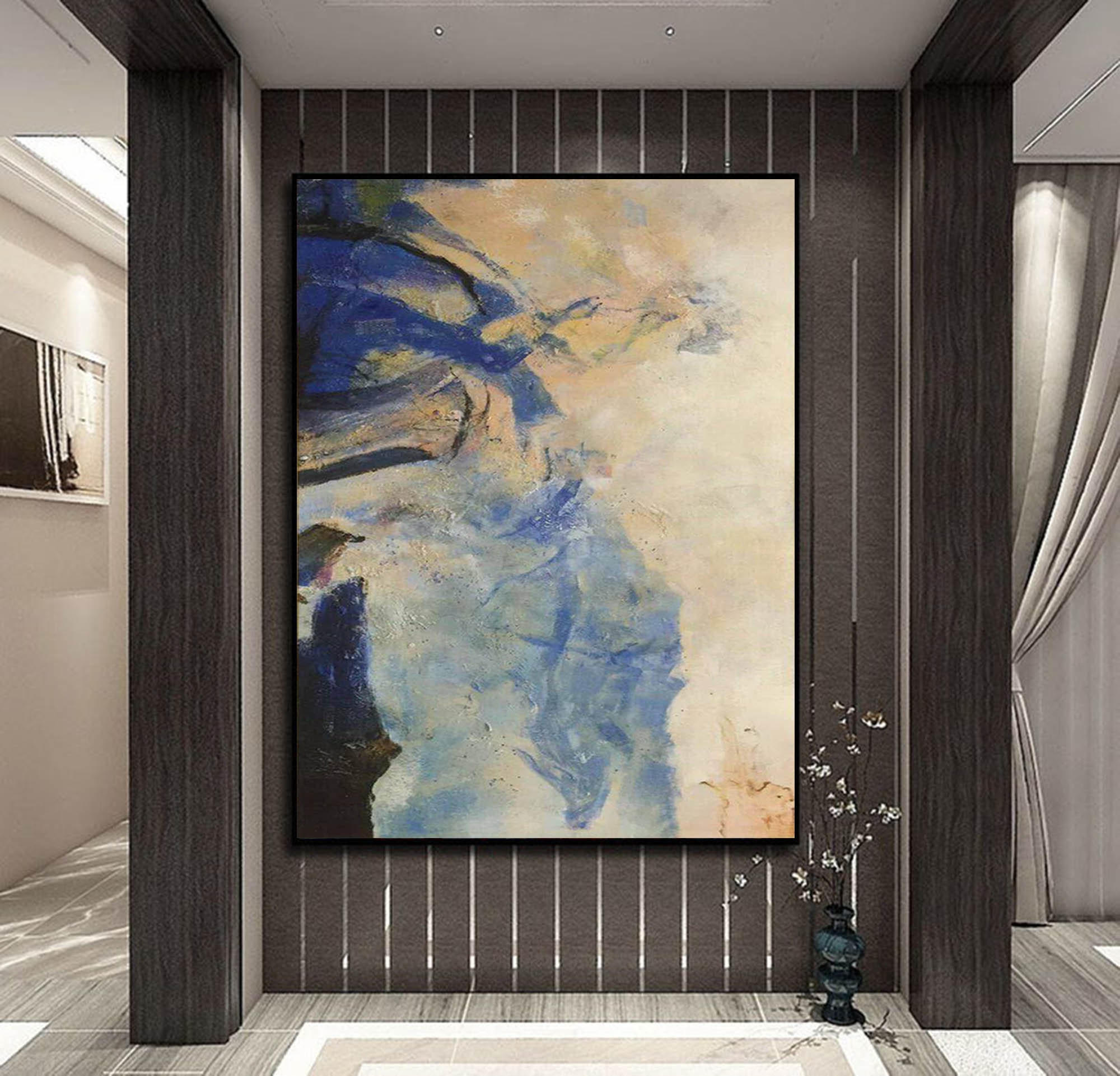Modern Abstract Painting on Canvas Oversized Wall Art Canvas - Etsy