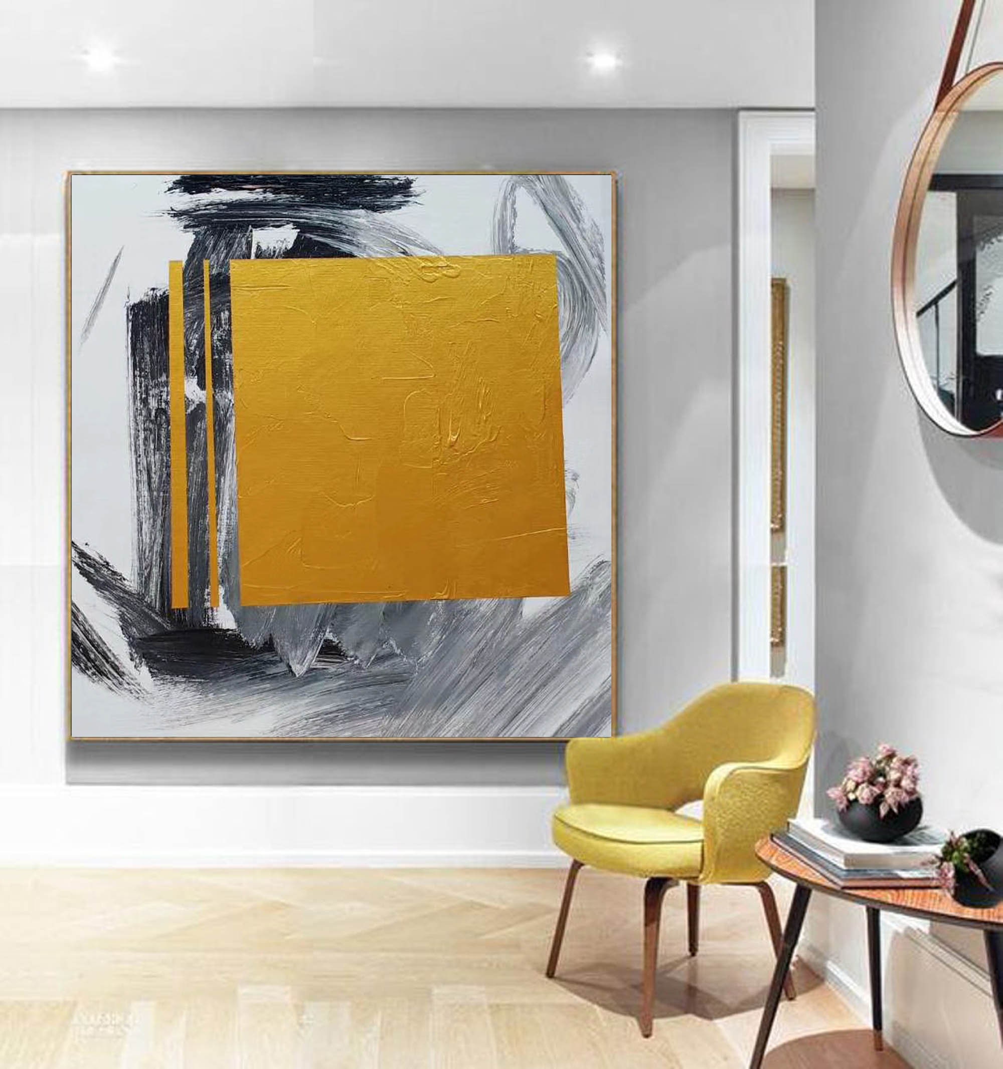 Large Abstract Painting Original, Large Canvas Wall Art, Modern ...