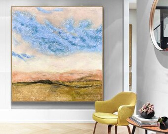Oversized Canvas Wall Art Very Large Abstract Painting | Etsy