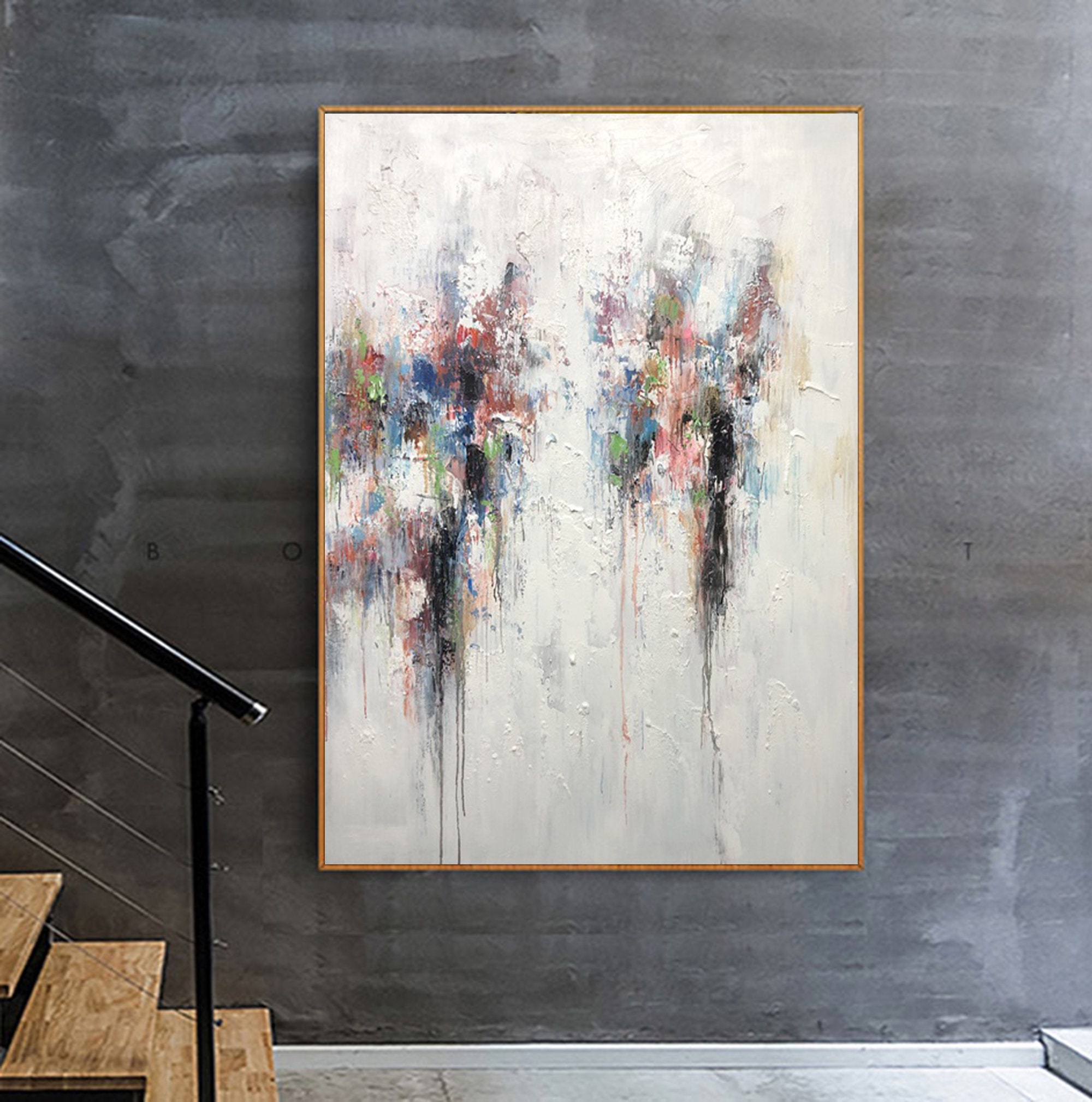 Large abstract painting original large canvas wall art | Etsy