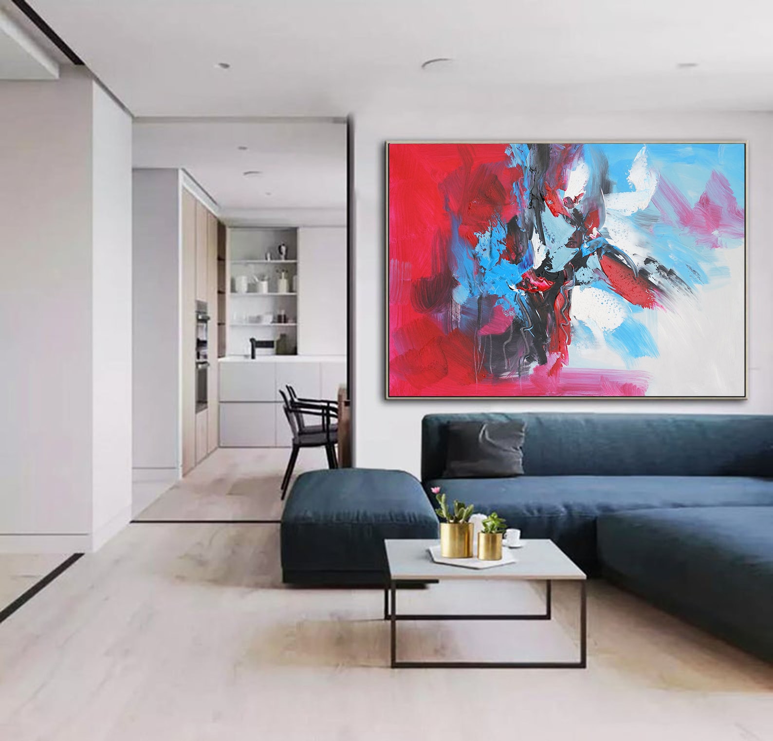 Large Canvas Wall Art Abstract Original Abstract Painting - Etsy